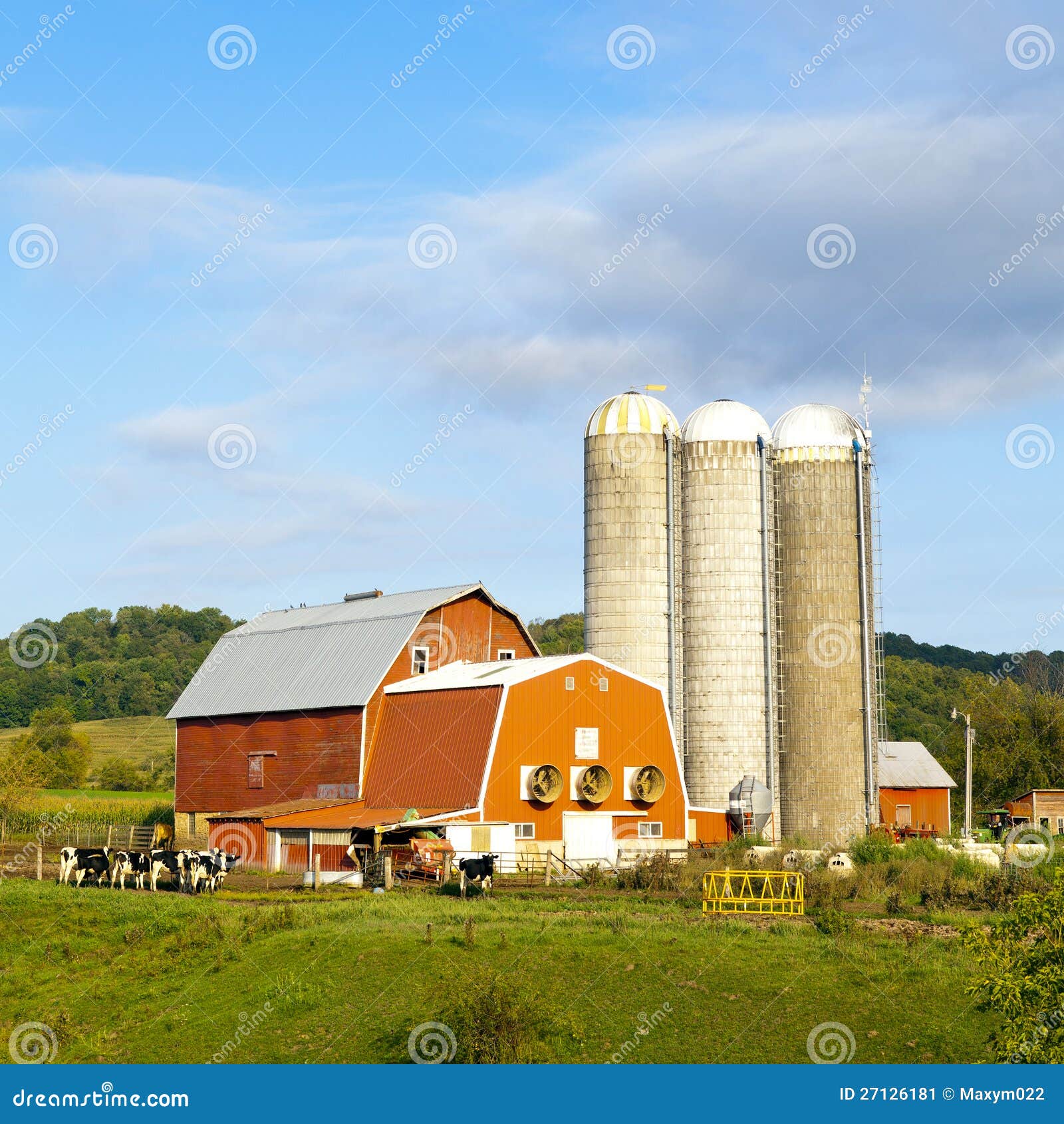 American Farm stock image. Image of crop, azure, industry - 27126181