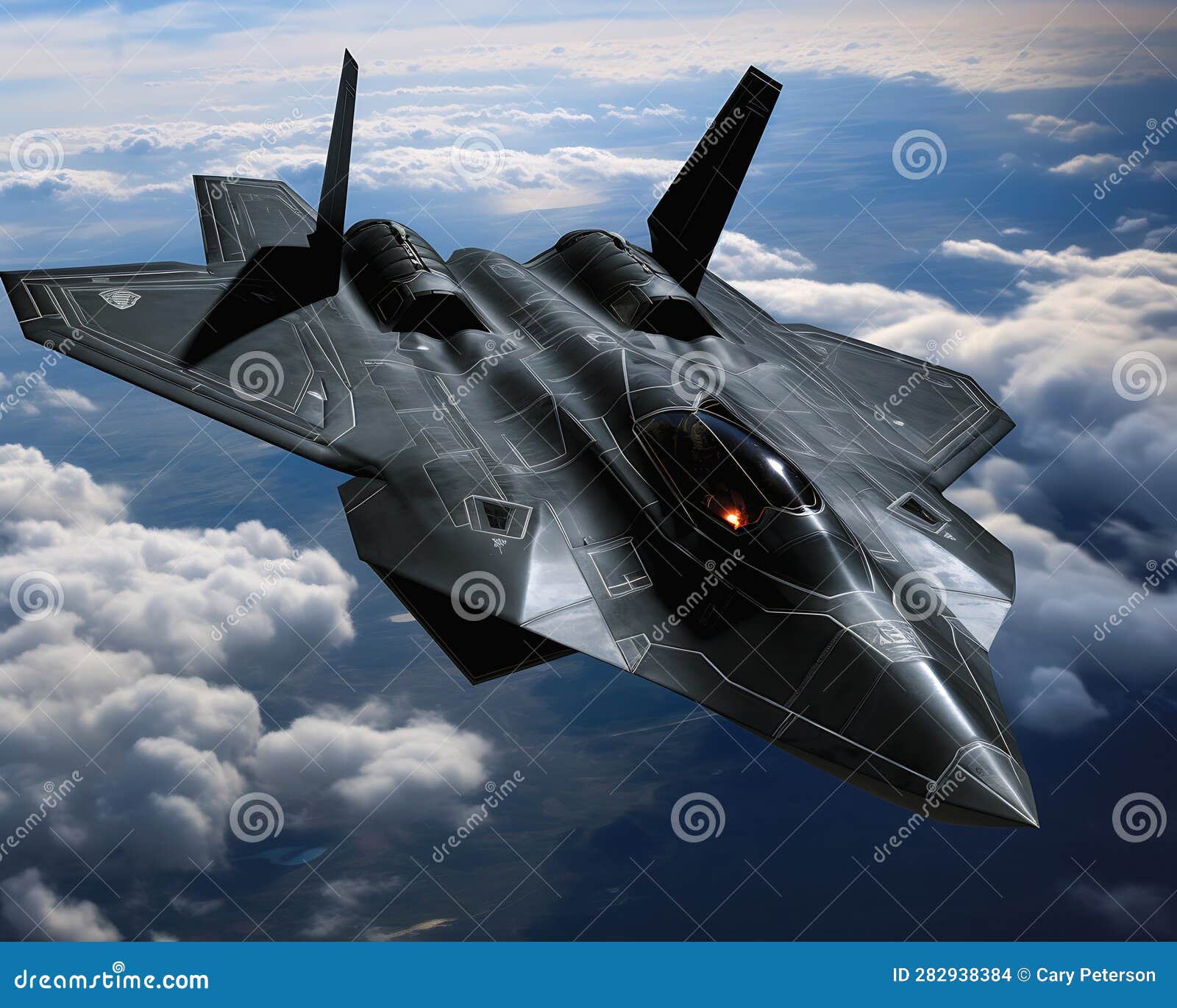 The American Fighter Jet: a Metallic Beast in the Sky Stock ...