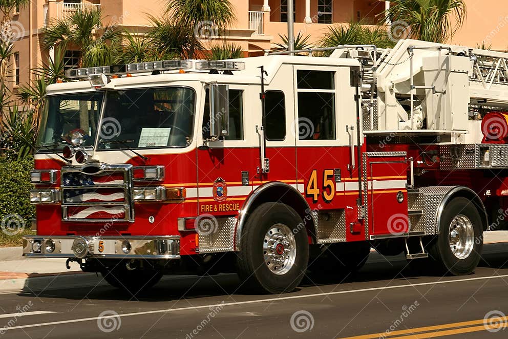 American fire engine stock image. Image of protect, firemen - 4138387