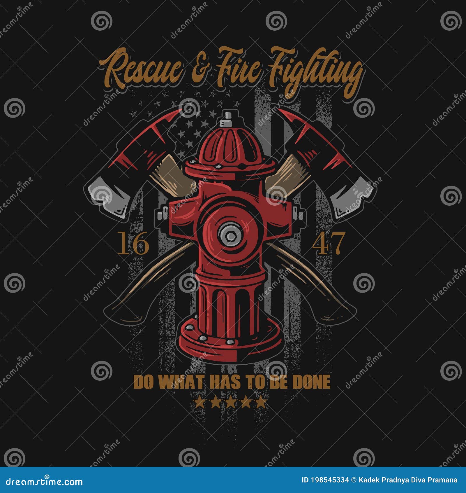 American Fire Fighting Symbol Illustration Vector Graphic Stock ...