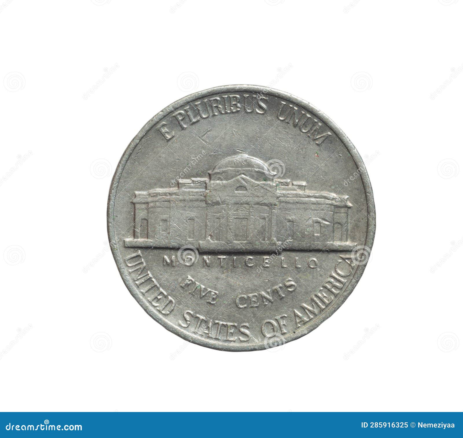 American five cent coin stock image. Image of coins - 285916325