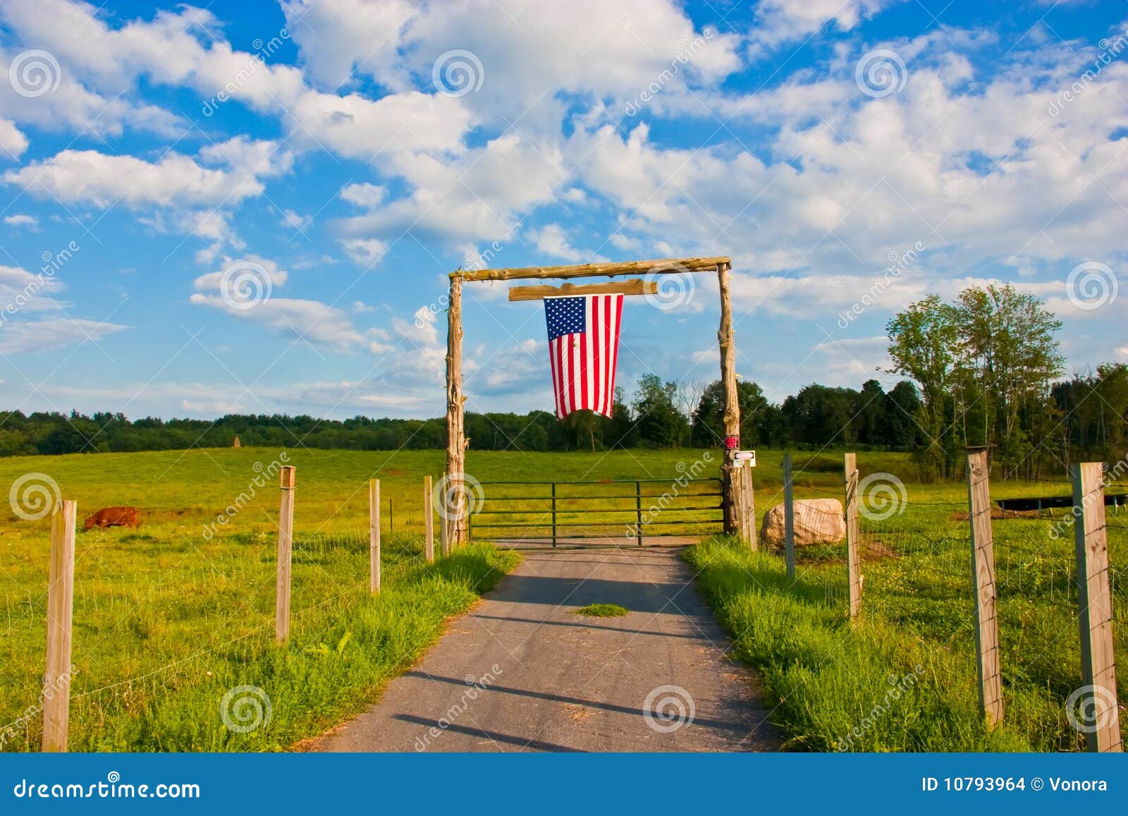 American flag stock photo. Image of road, american, signs - 10793964