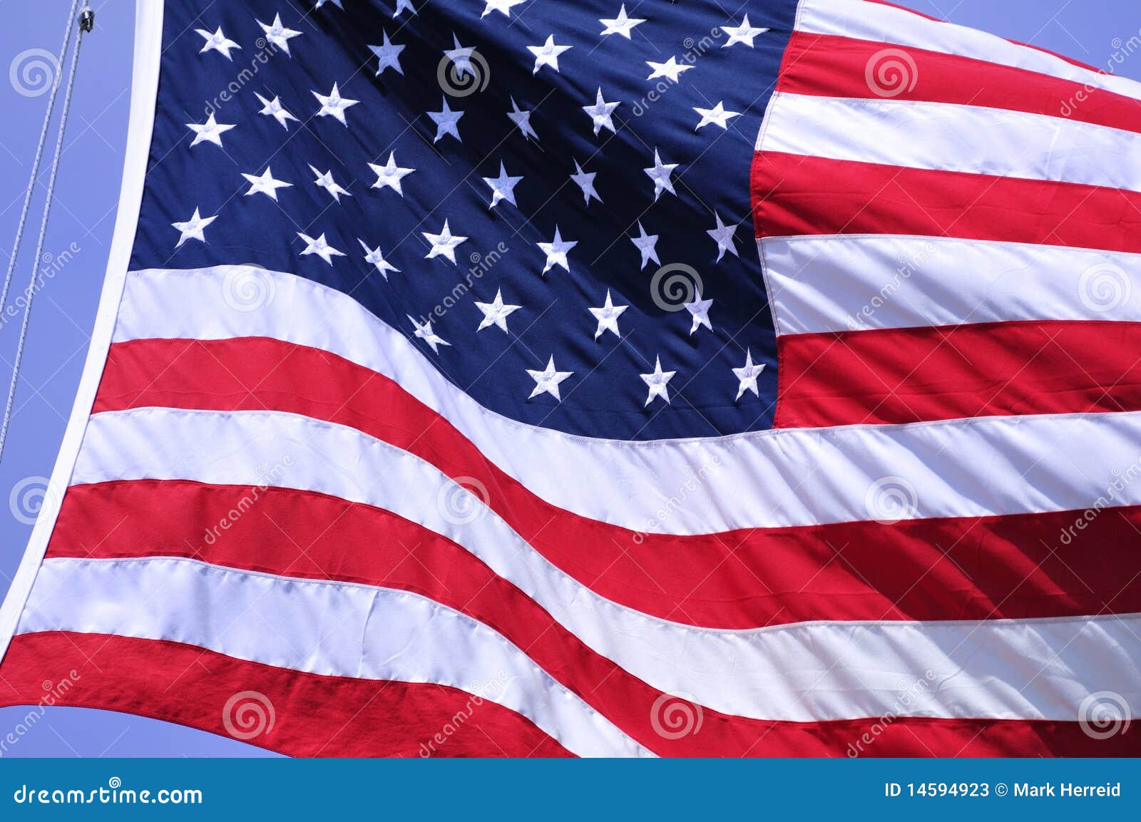 American Flag stock image. Image of flag, horizontal - 14594923