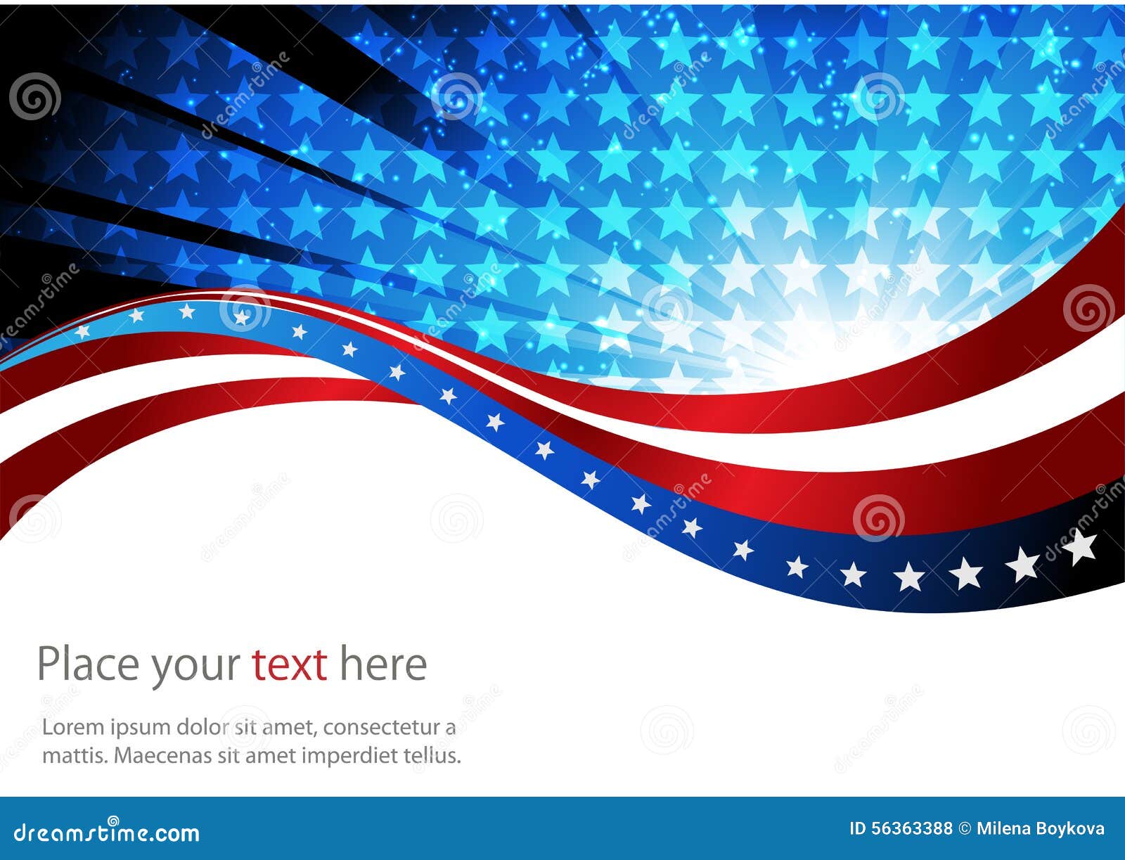 American Flag, Abstract Background of the Stock Vector - Illustration ...