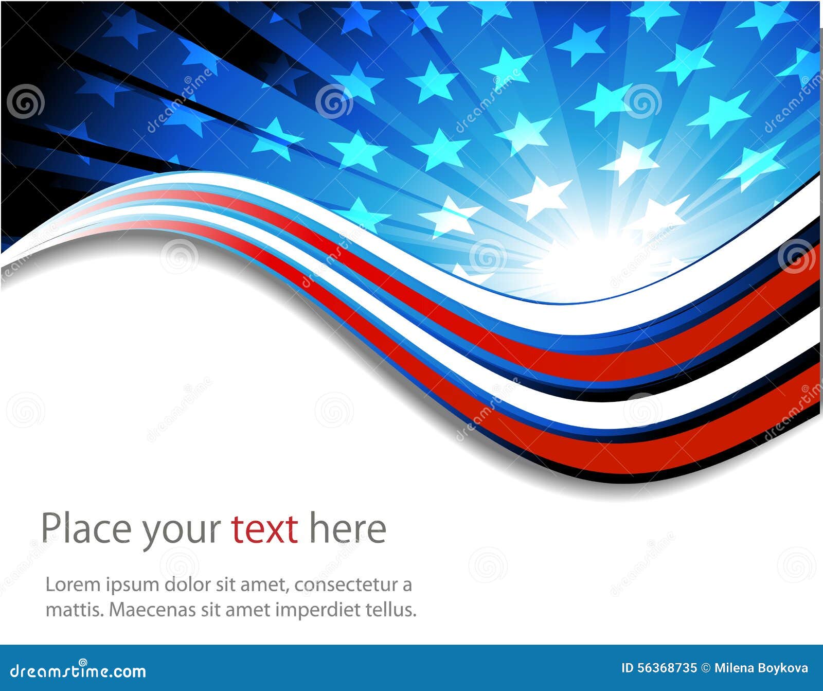 American Flag, Abstract Background of the Stock Vector - Illustration ...