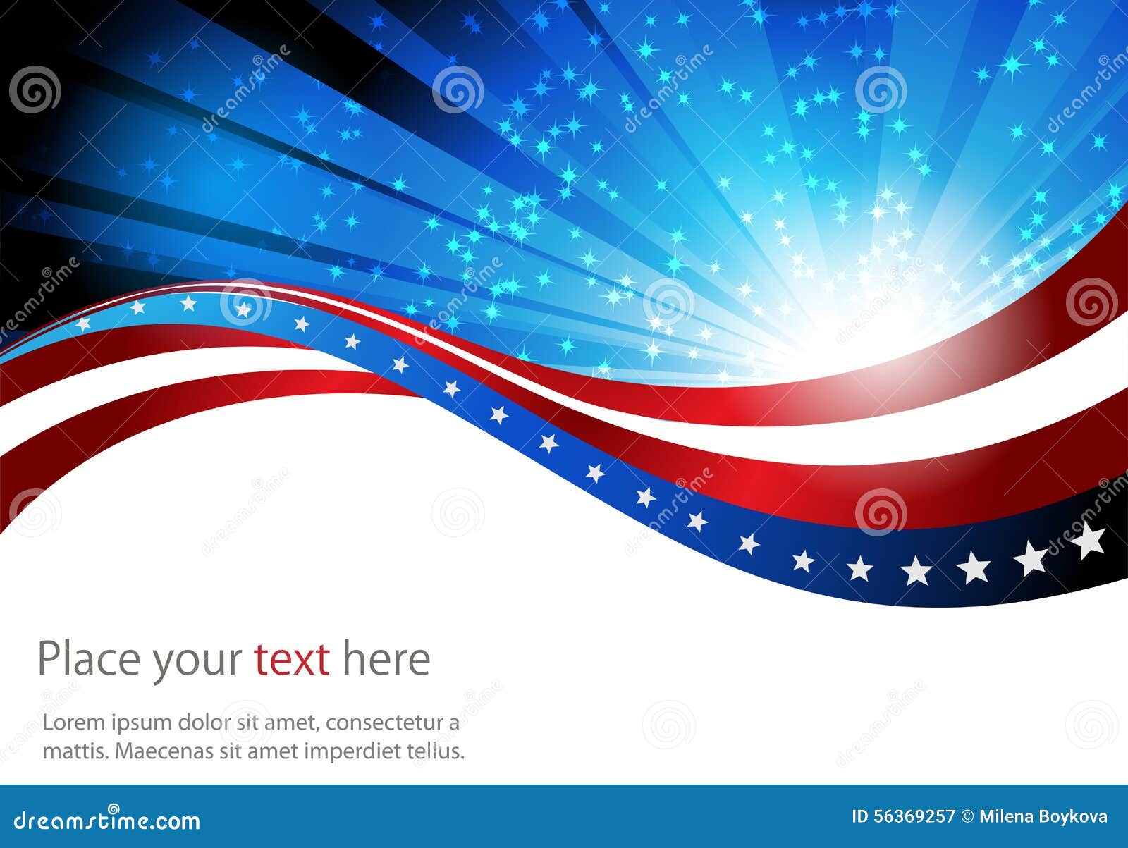 American Flag, Abstract Background of the Stock Vector - Illustration ...