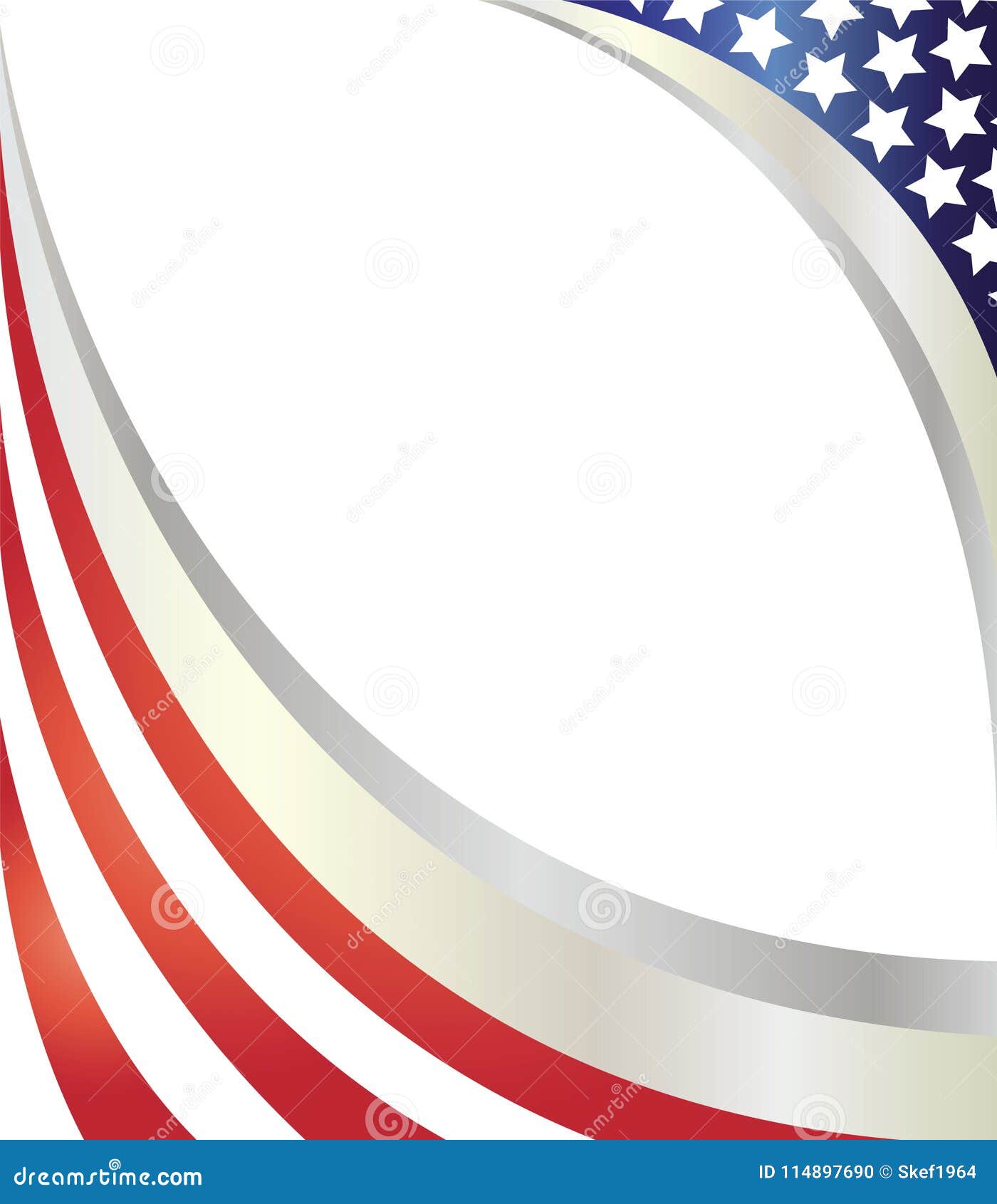 American Flag Abstract Wave Pattern for Your Design. Stock Vector ...