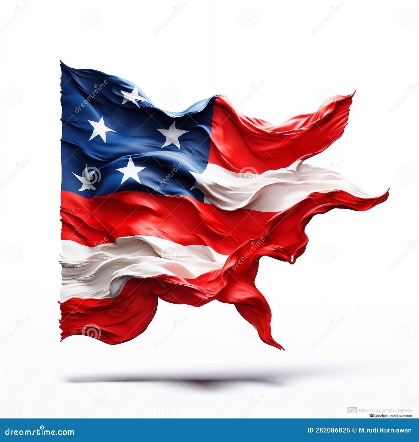 American flag AI generated stock illustration. Illustration of text ...