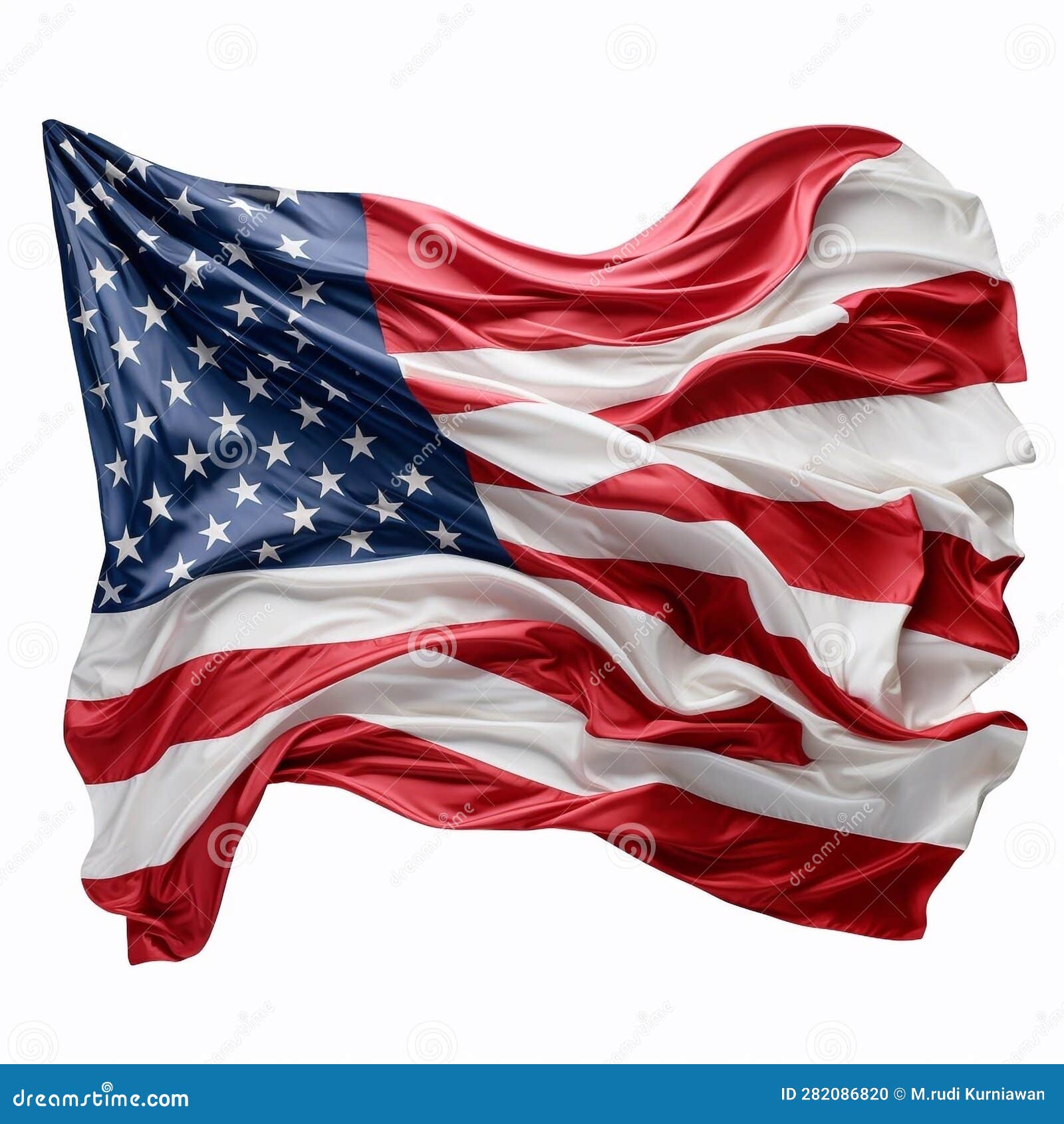 American flag AI generated stock illustration. Illustration of wing ...