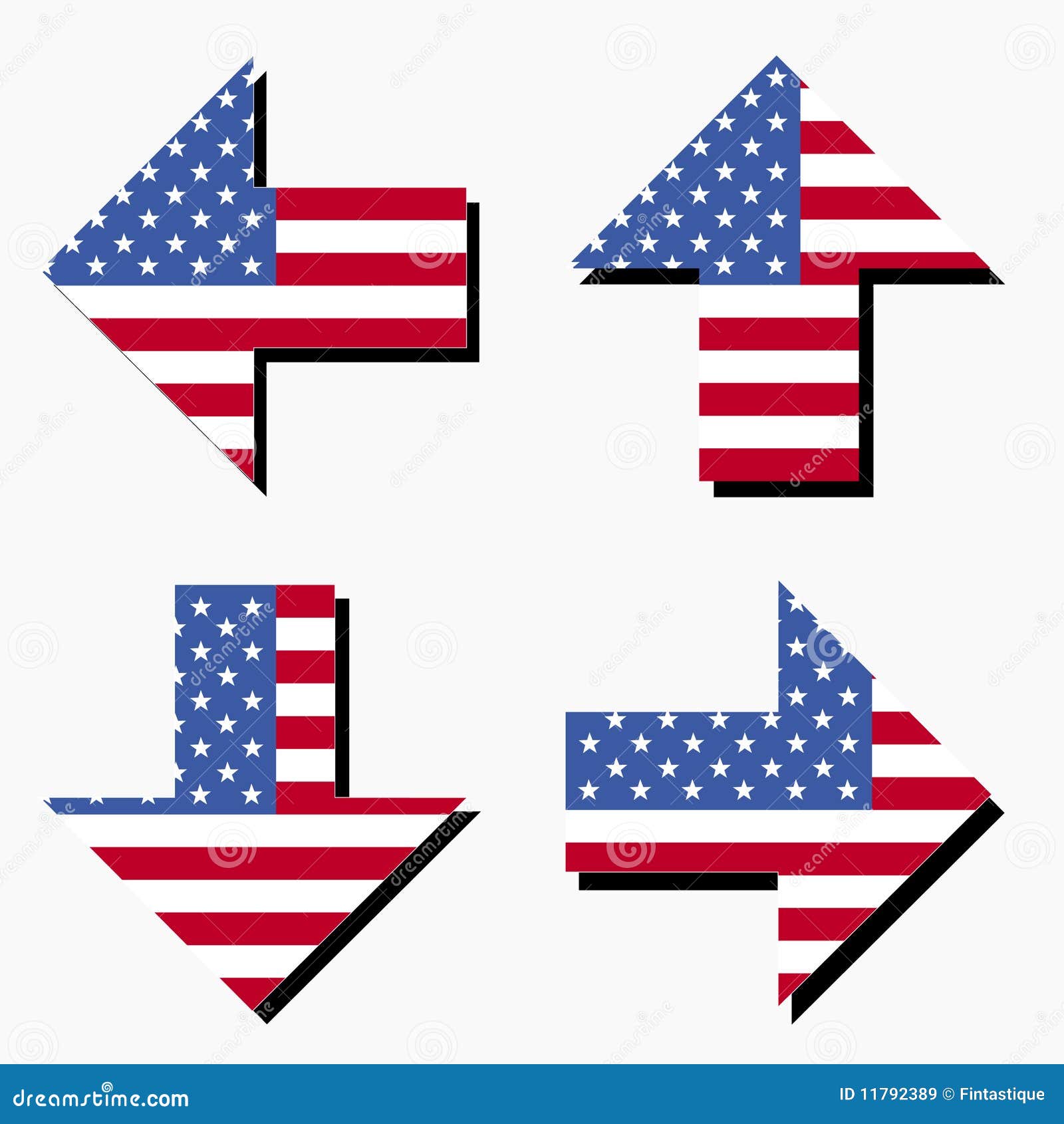 American flag arrows stock vector. Illustration of arrow - 11792389
