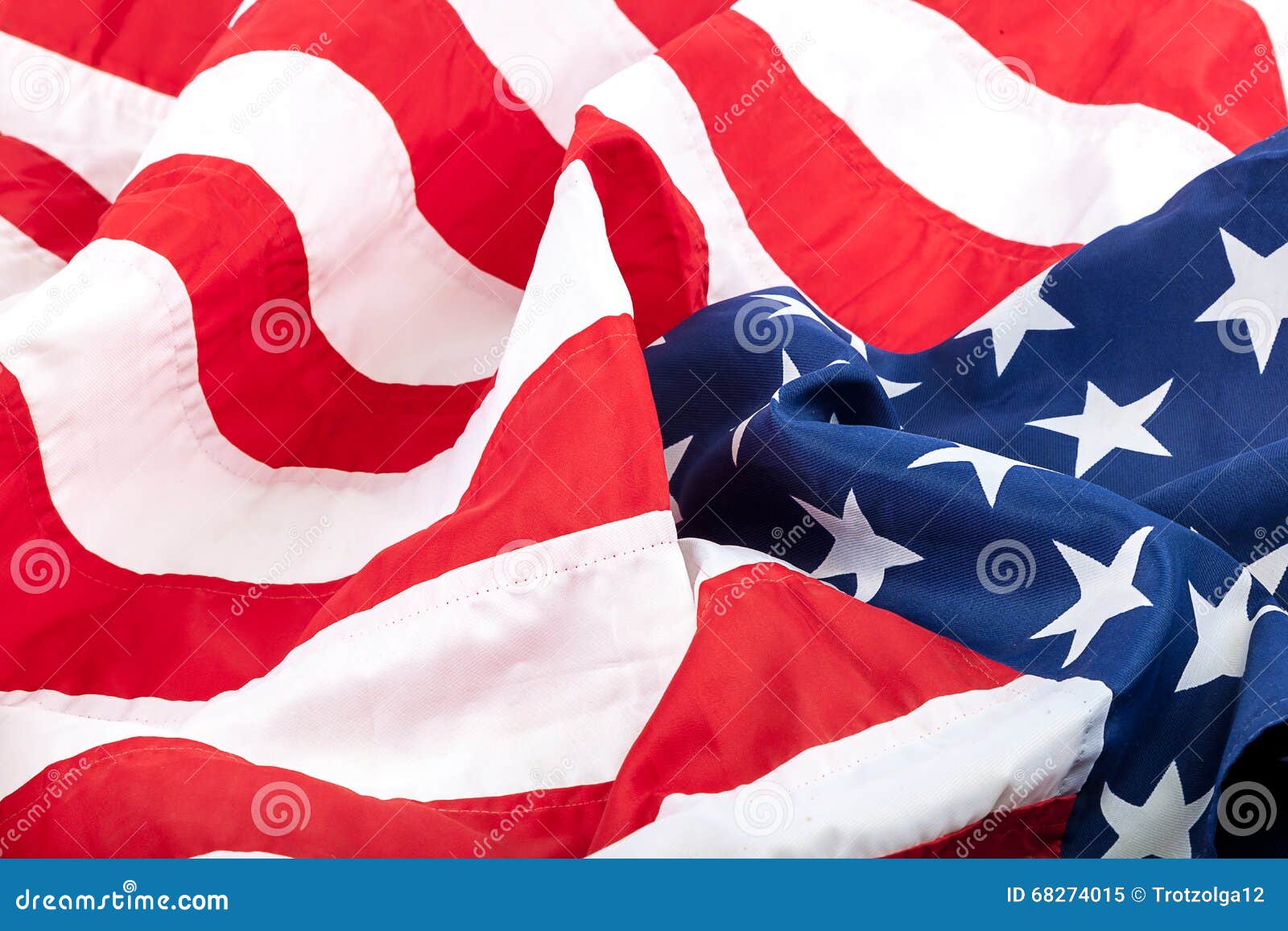 American Flag As a Backdrop Stock Image - Image of flowing, background ...