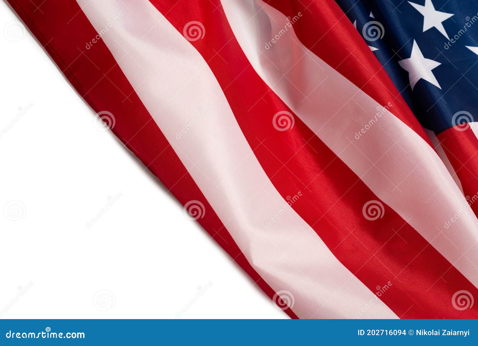 American Flag As a Background. Top View Stock Photo - Image of ...