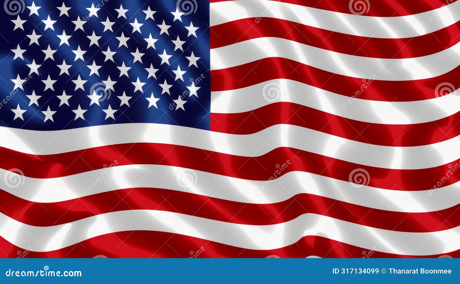 An American Flag Backdrop with Faint Stars Emerging, Ai Generated Stock ...