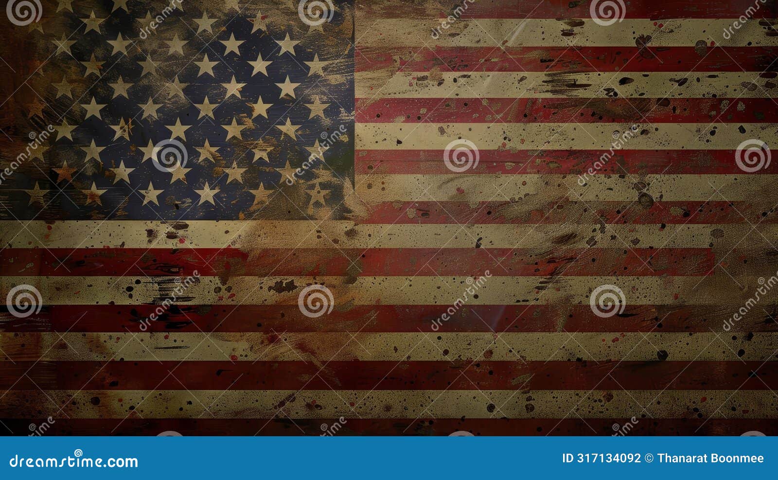 American Flag Backdrop, Infused with a Subtle Star Pattern, Ai ...