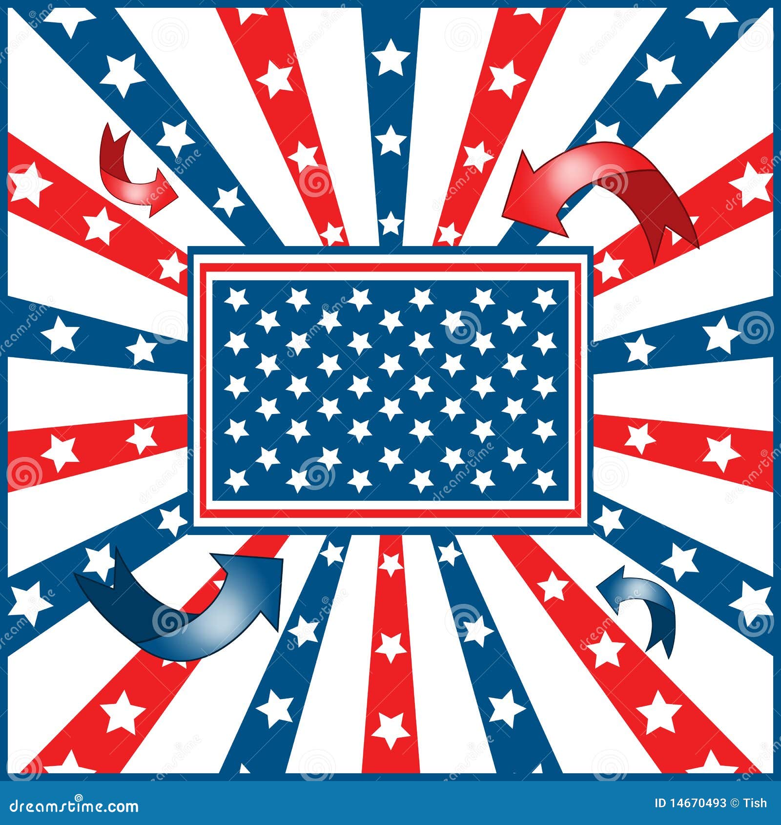 American flag background stock vector. Illustration of national - 14670493