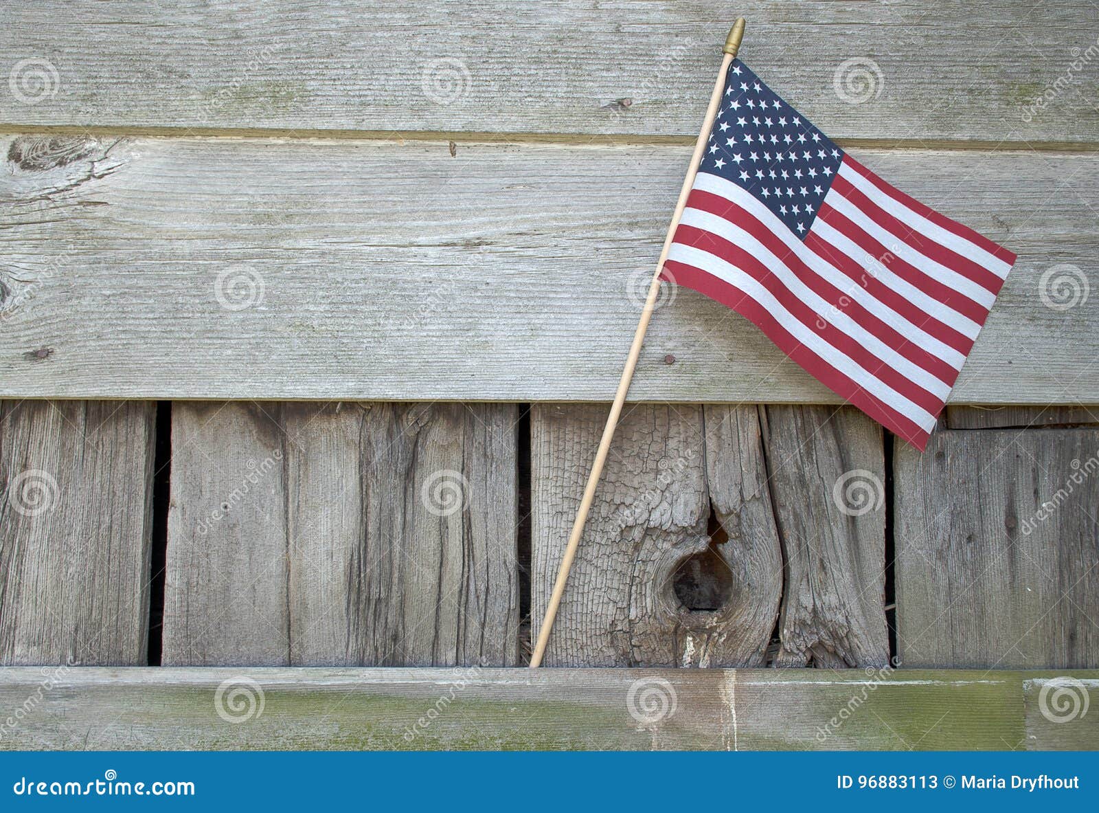 American Flag on Barn Wood Siding Stock Image - Image of weathered ...