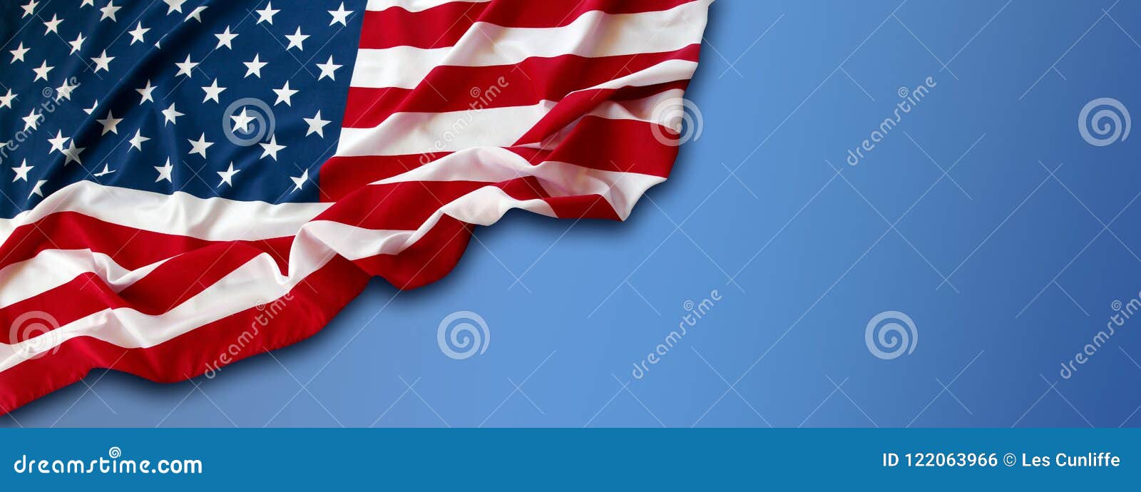 American flag on blue stock photo. Image of freedom - 122063966