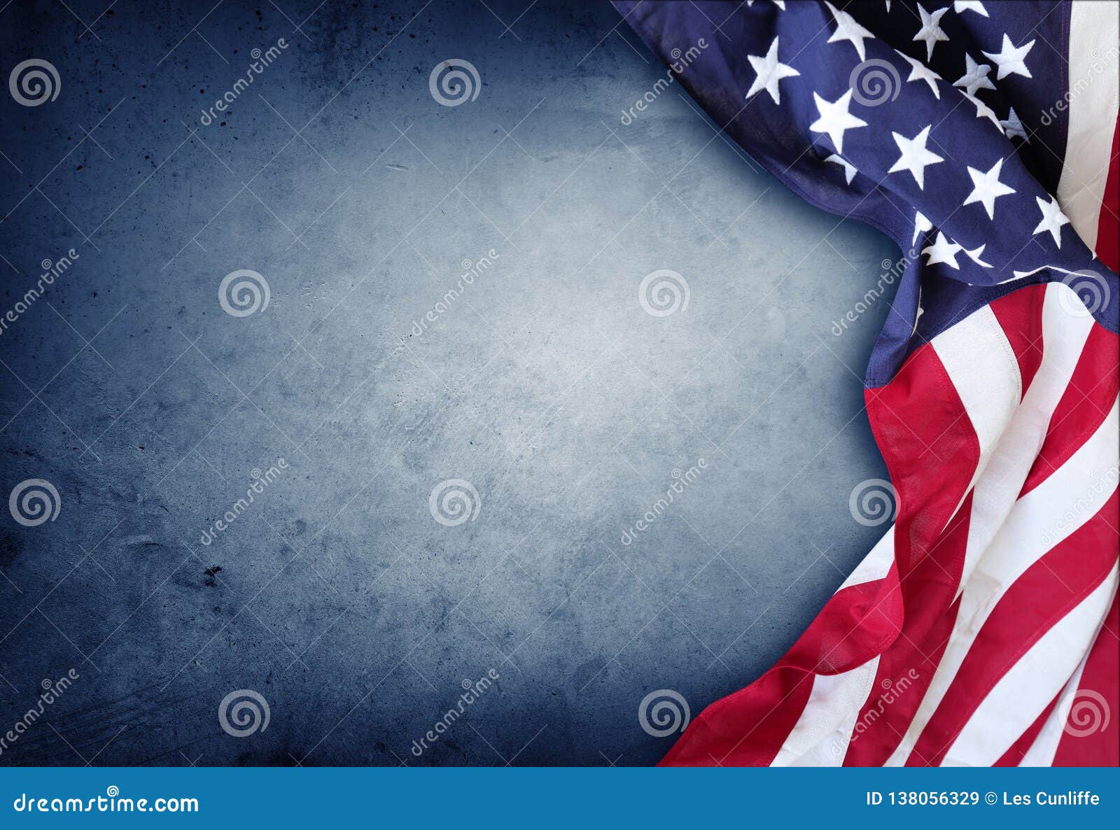 American flag on blue stock image. Image of states, stars - 138056329