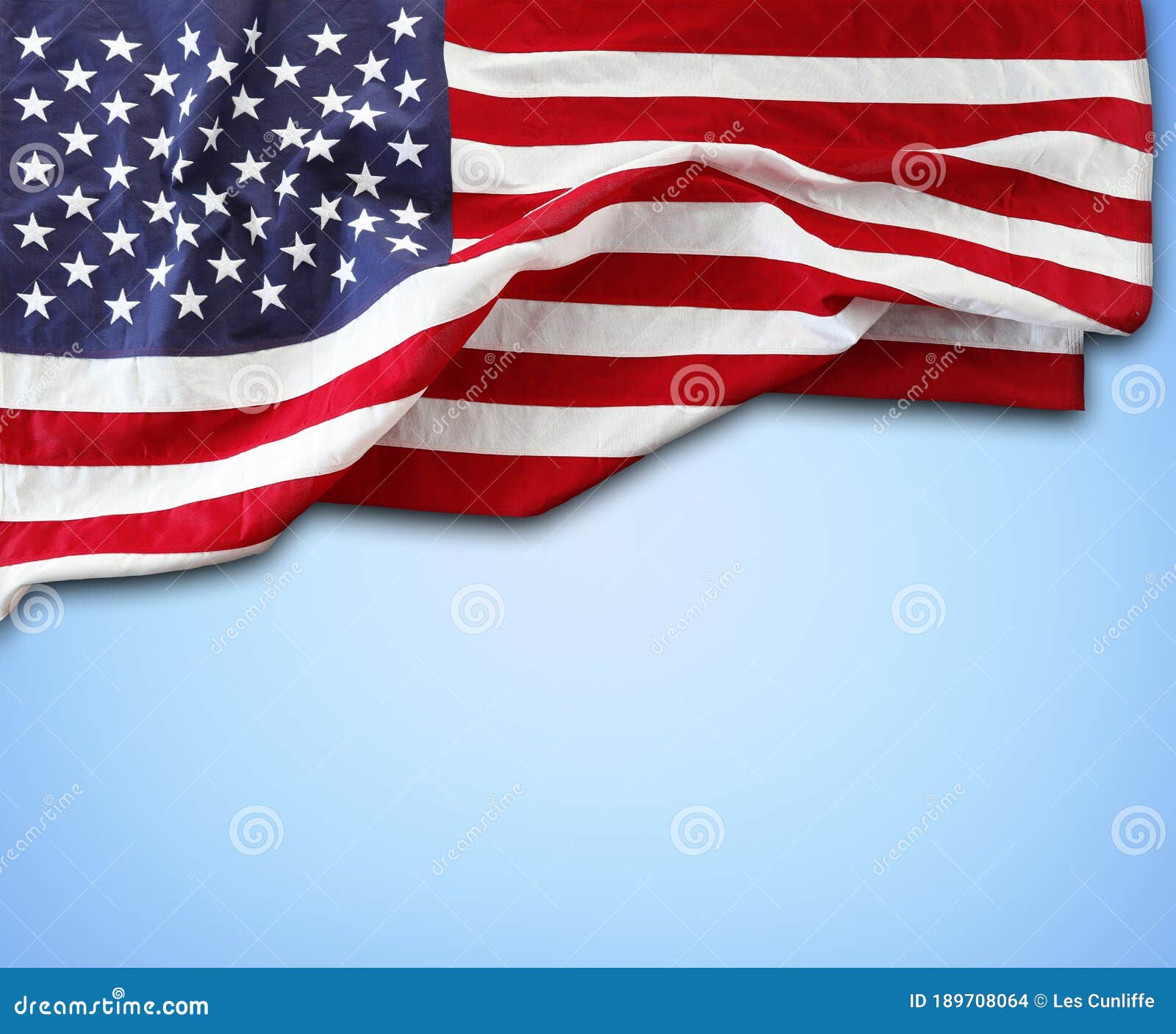 American flag on blue stock photo. Image of flagquot - 189708064