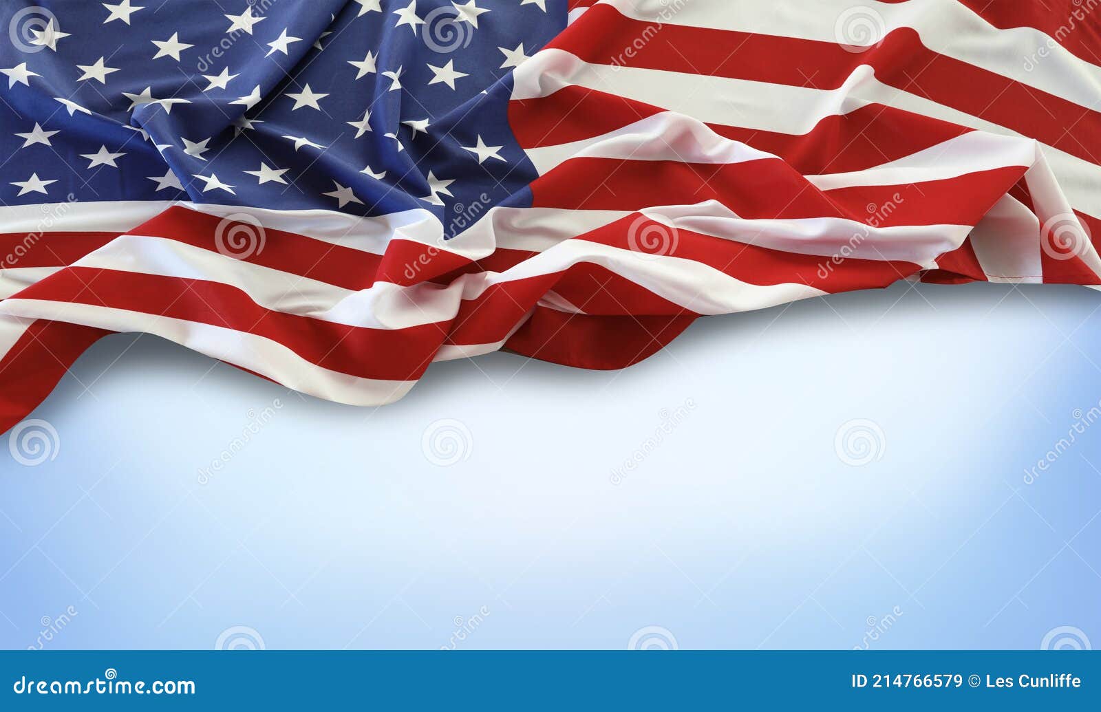 American flag on blue stock image. Image of patriot - 214766579