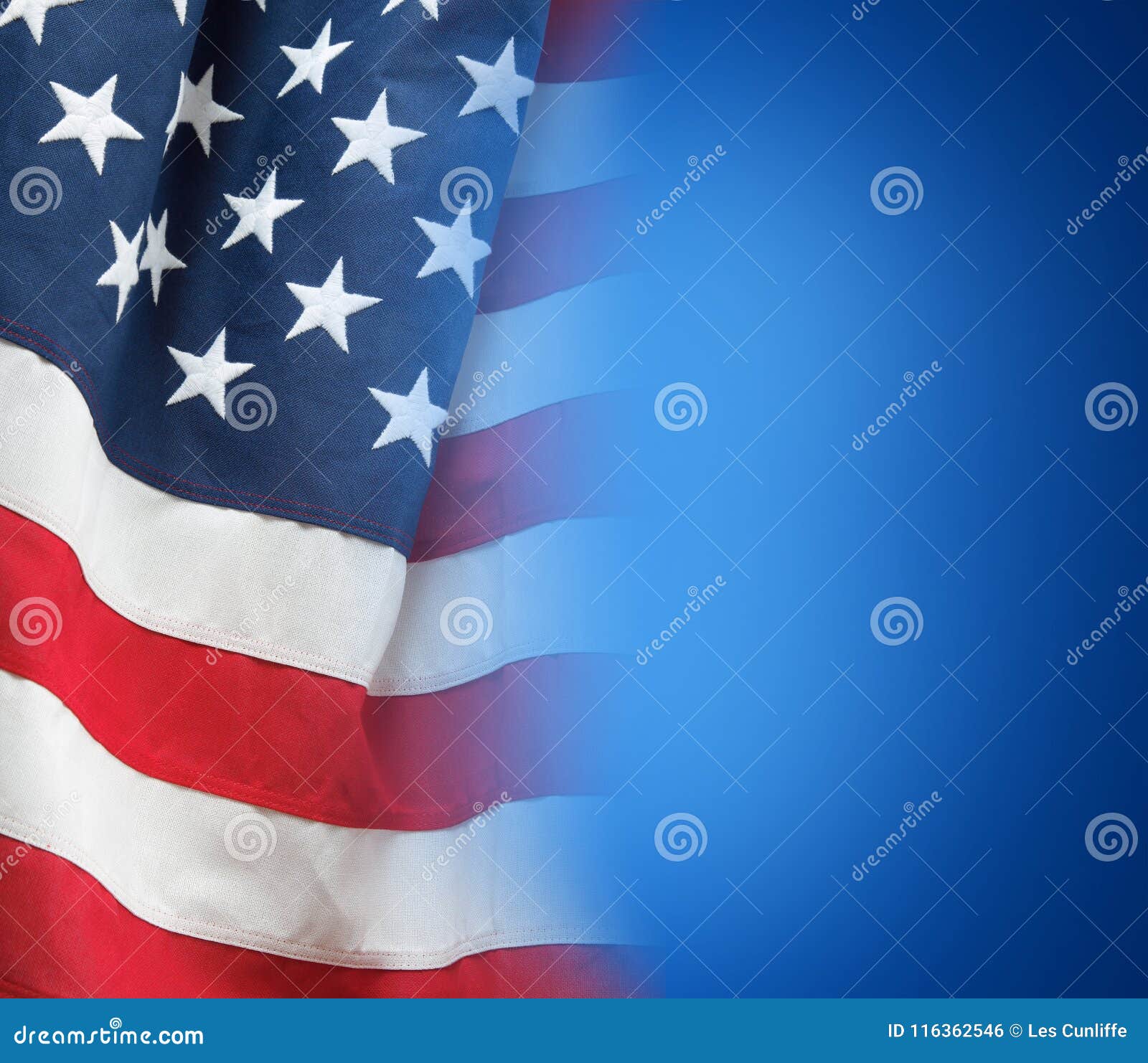 American flag on blue stock photo. Image of stars, blue - 116362546