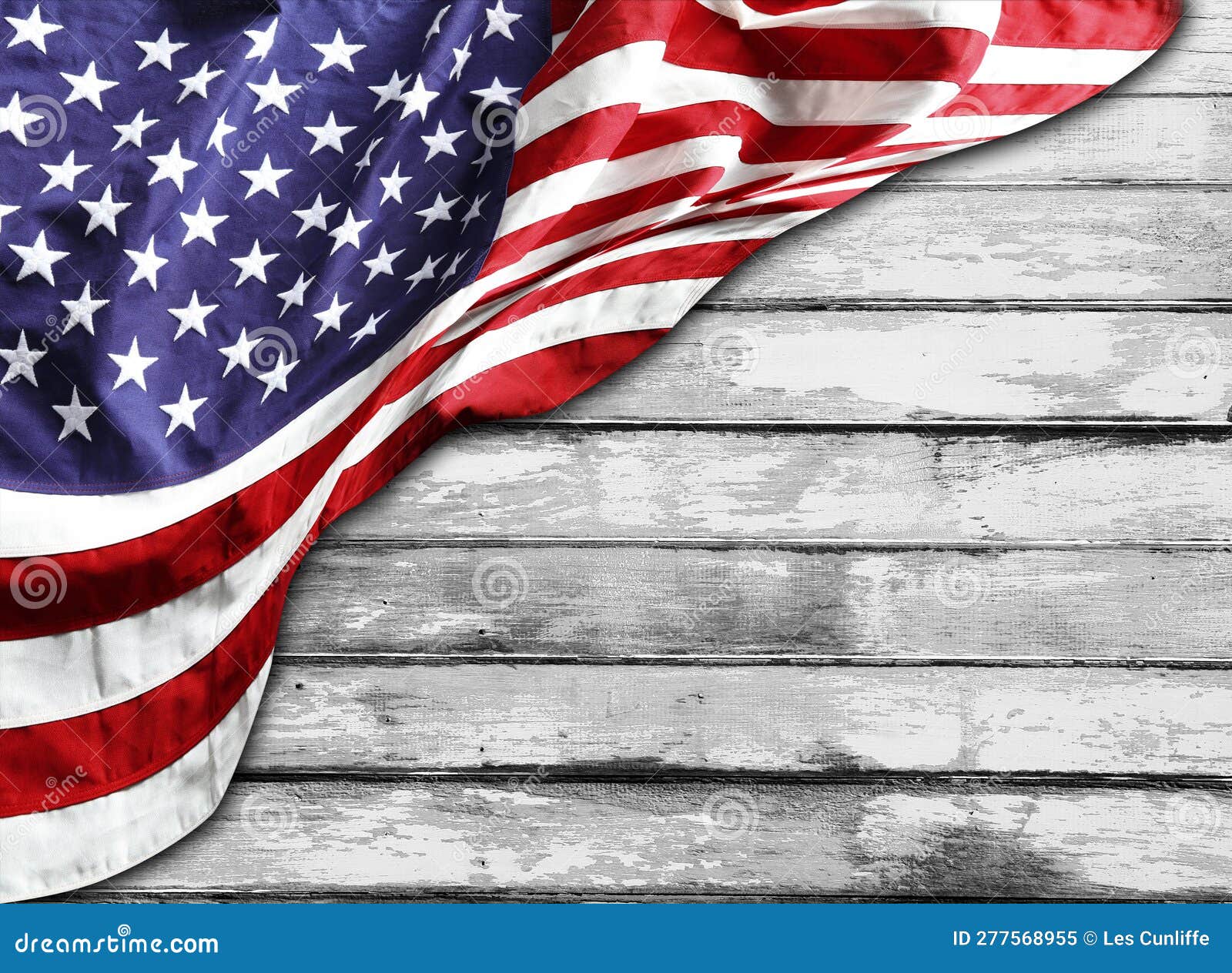 American flag on boards stock image. Image of close - 277568955