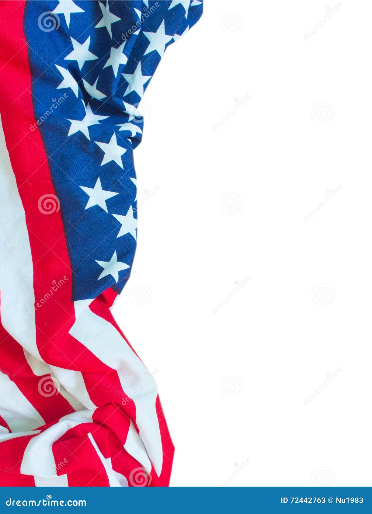 American Flag Border Isolated Stock Image - Image of patriotism ...