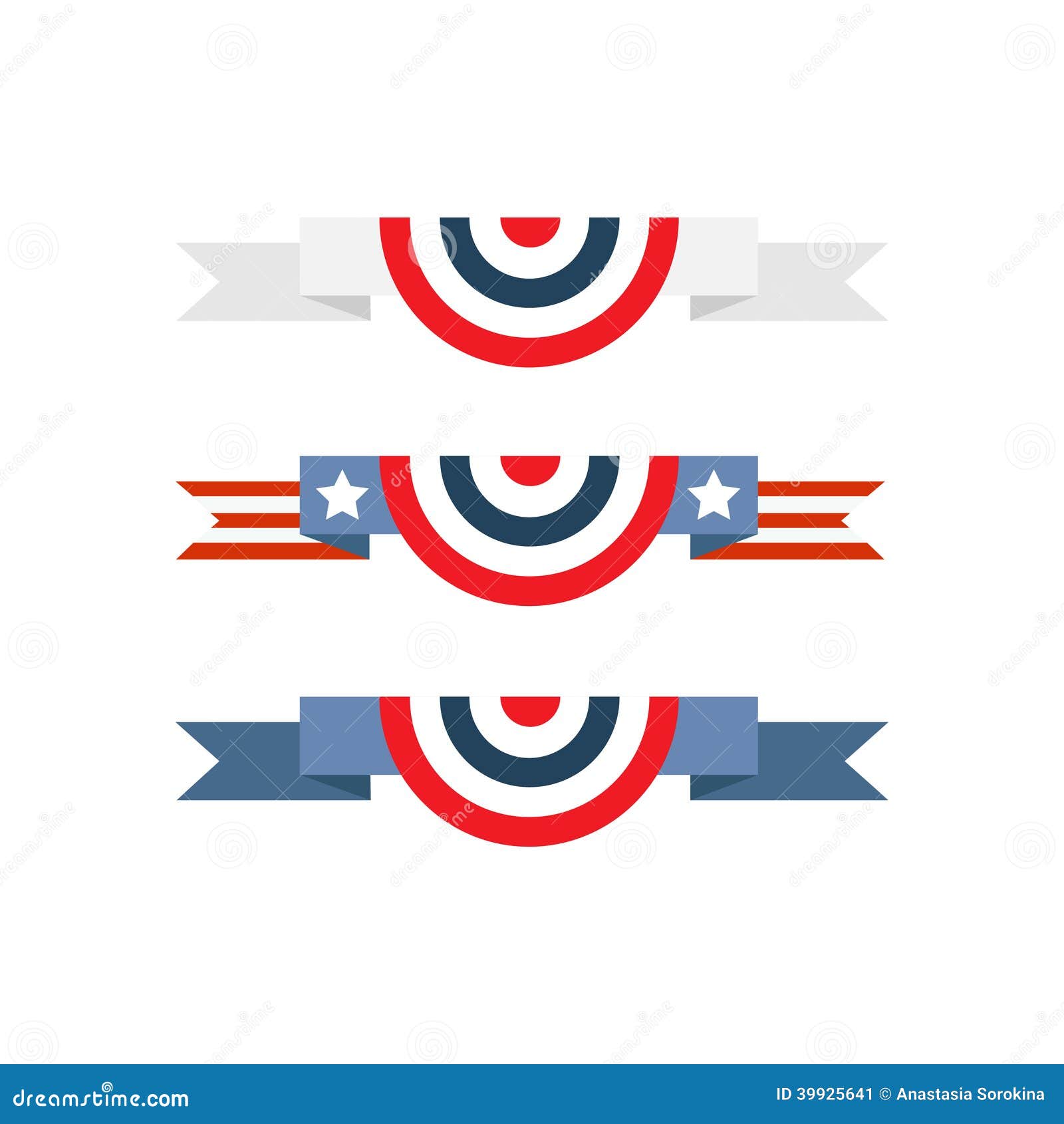 American flag bunting stock vector. Illustration of banner - 39925641