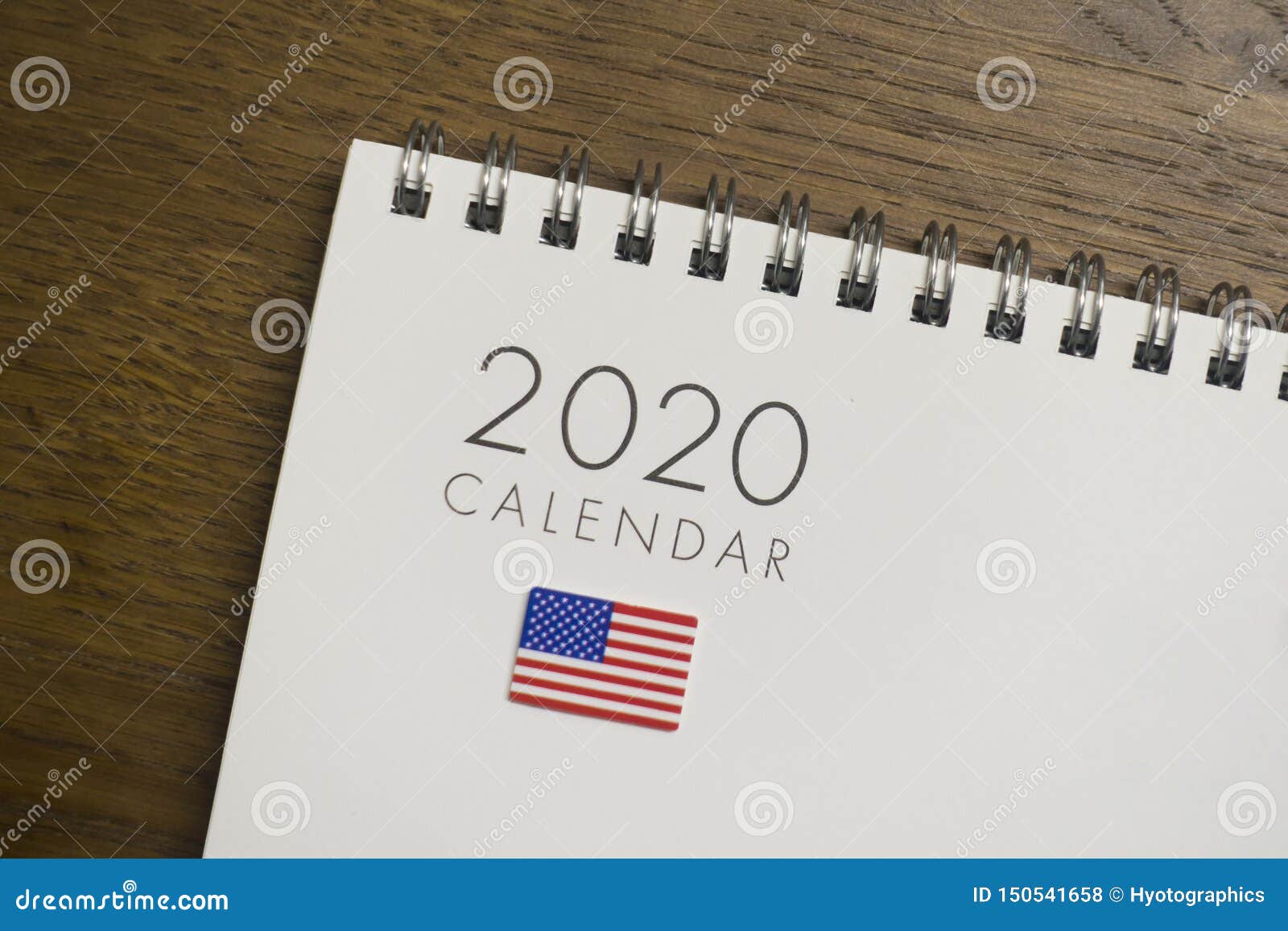 American Flag on 2020 Calendar Stock Photo - Image of november ...