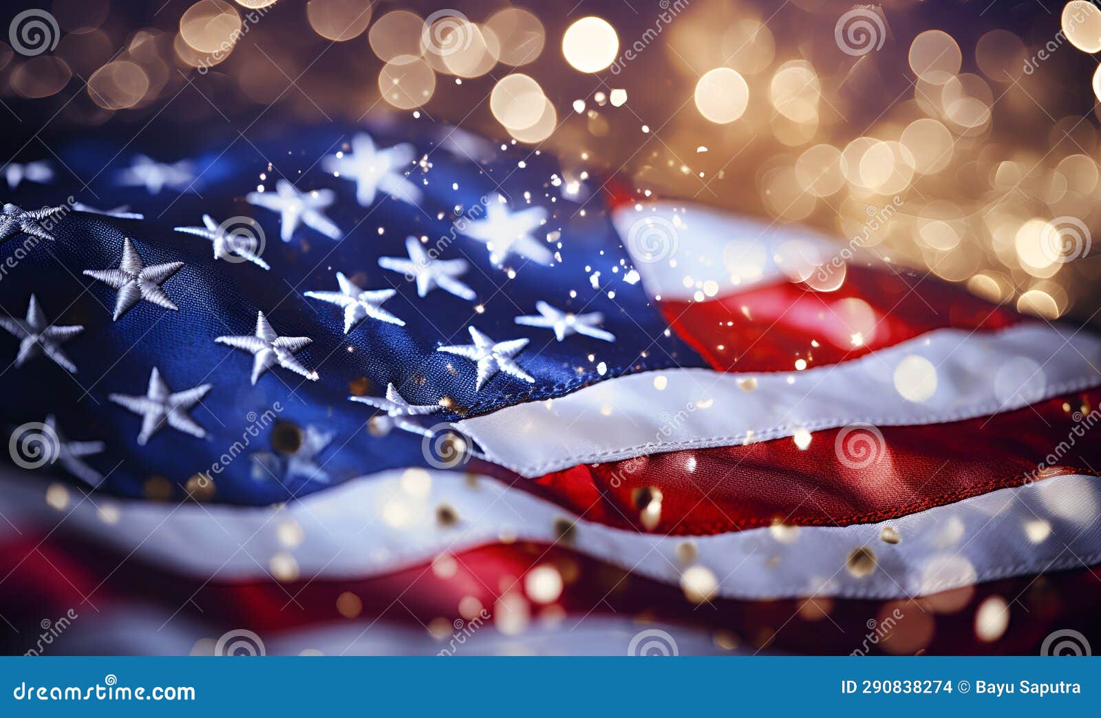 Sparkly American Flag Background Stock Photography | CartoonDealer.com ...