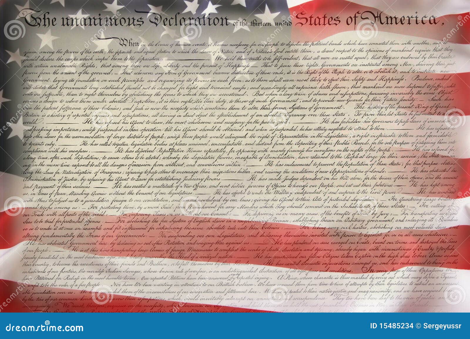 American Flag & Constitution Stock Images - Image: 15485234