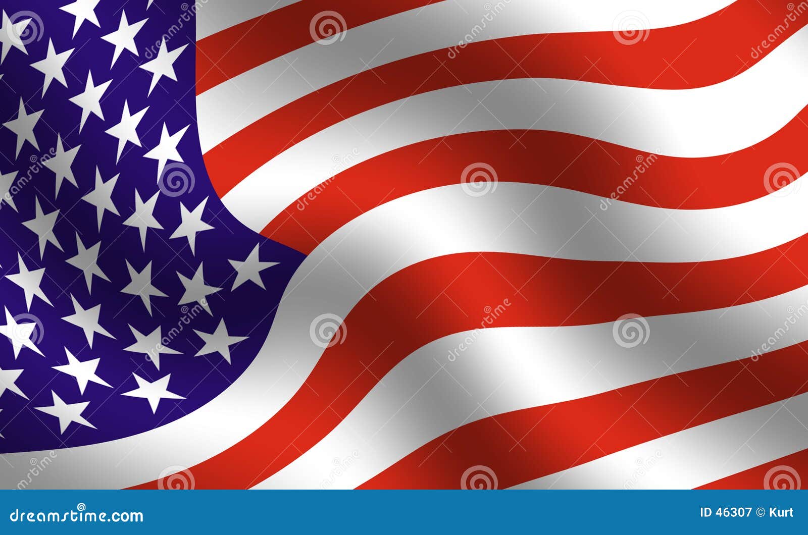 American flag detail stock illustration. Illustration of pride - 46307