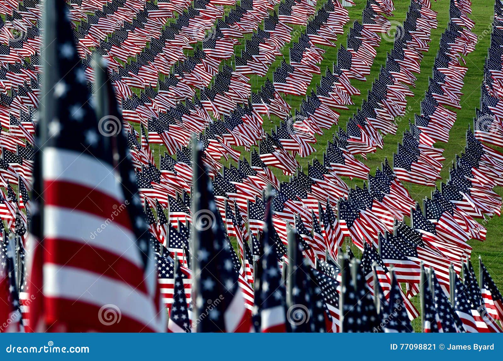American flag field stock image. Image of patriotic, holiday - 77098821