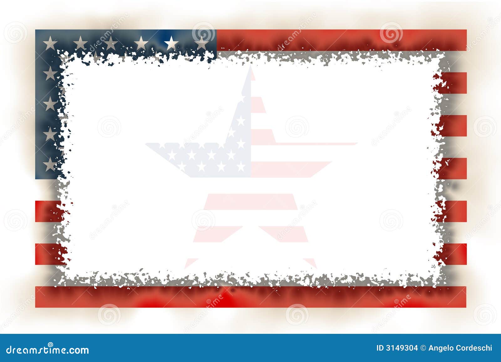 American Flag Frame Burnt stock illustration. Illustration of edges ...