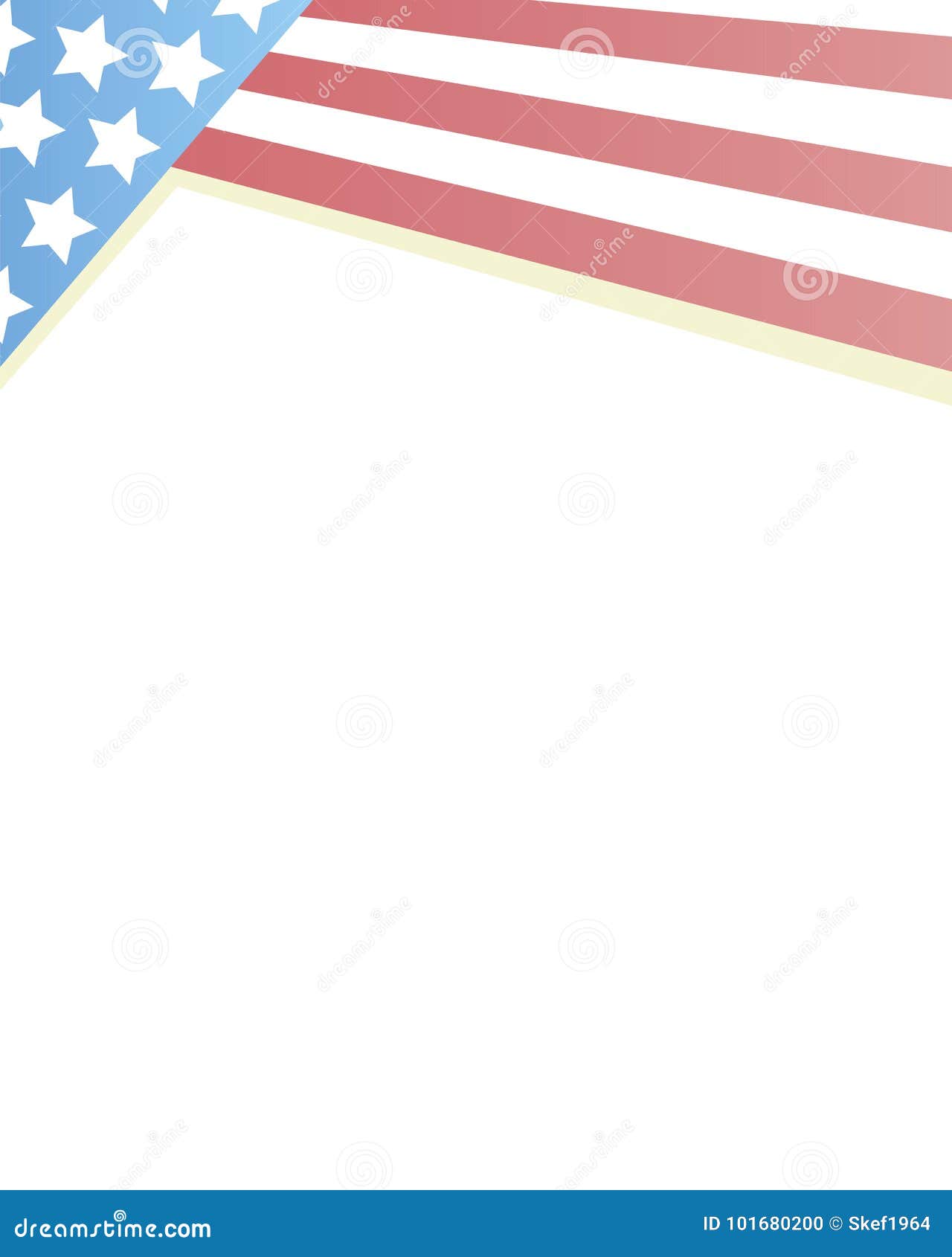 American Flag Frame Template Design Stock Vector - Illustration of ...