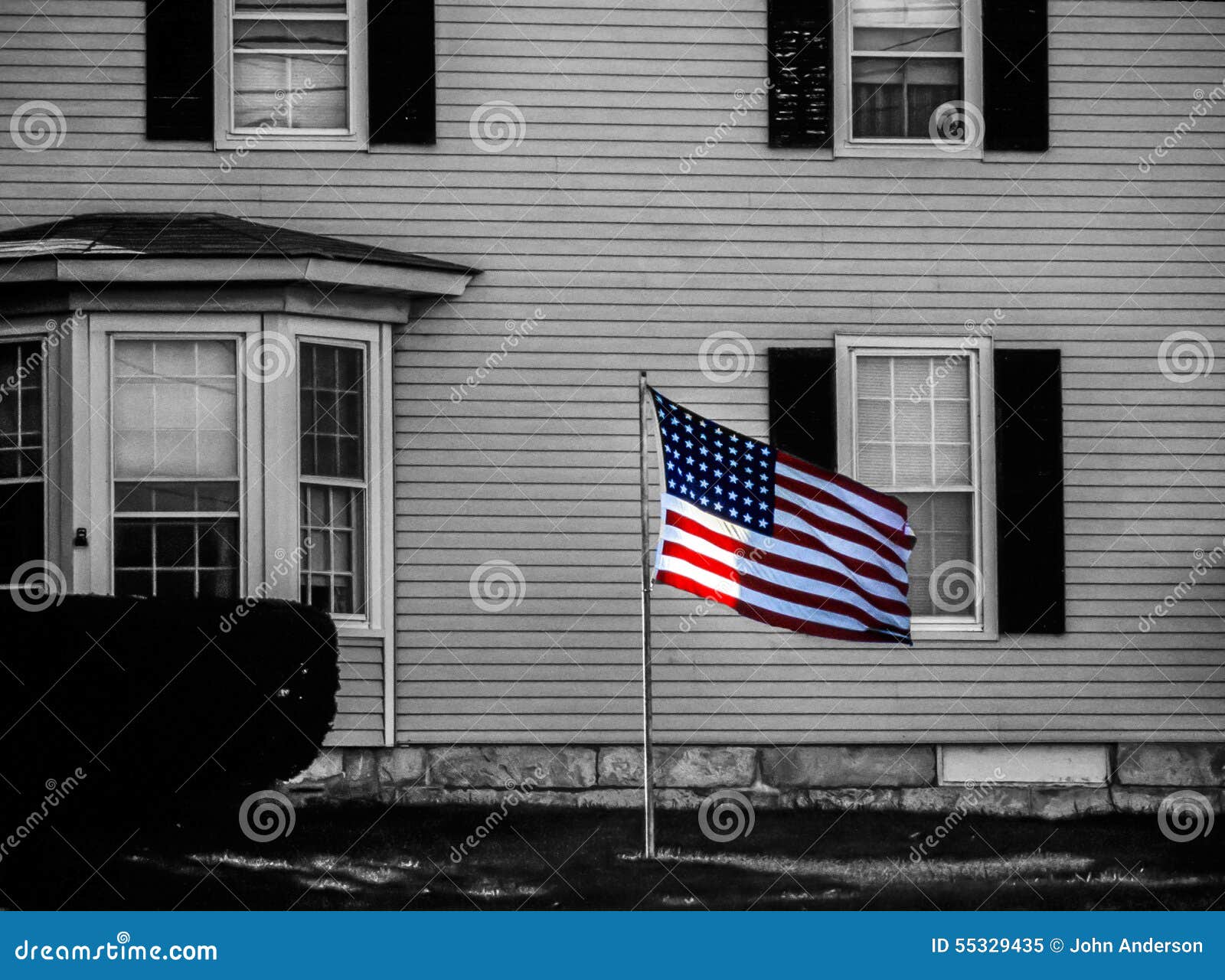 American flag stock image. Image of flag, house, england - 55329435