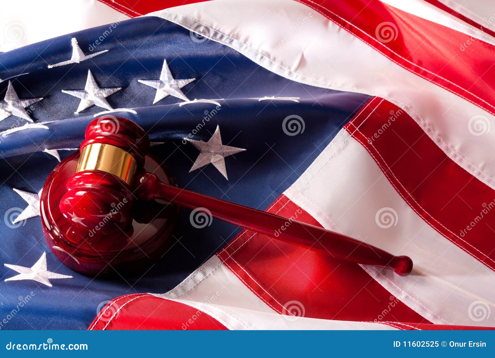 American Flag and Gavel Legal System Concept. Stock Image - Image of ...