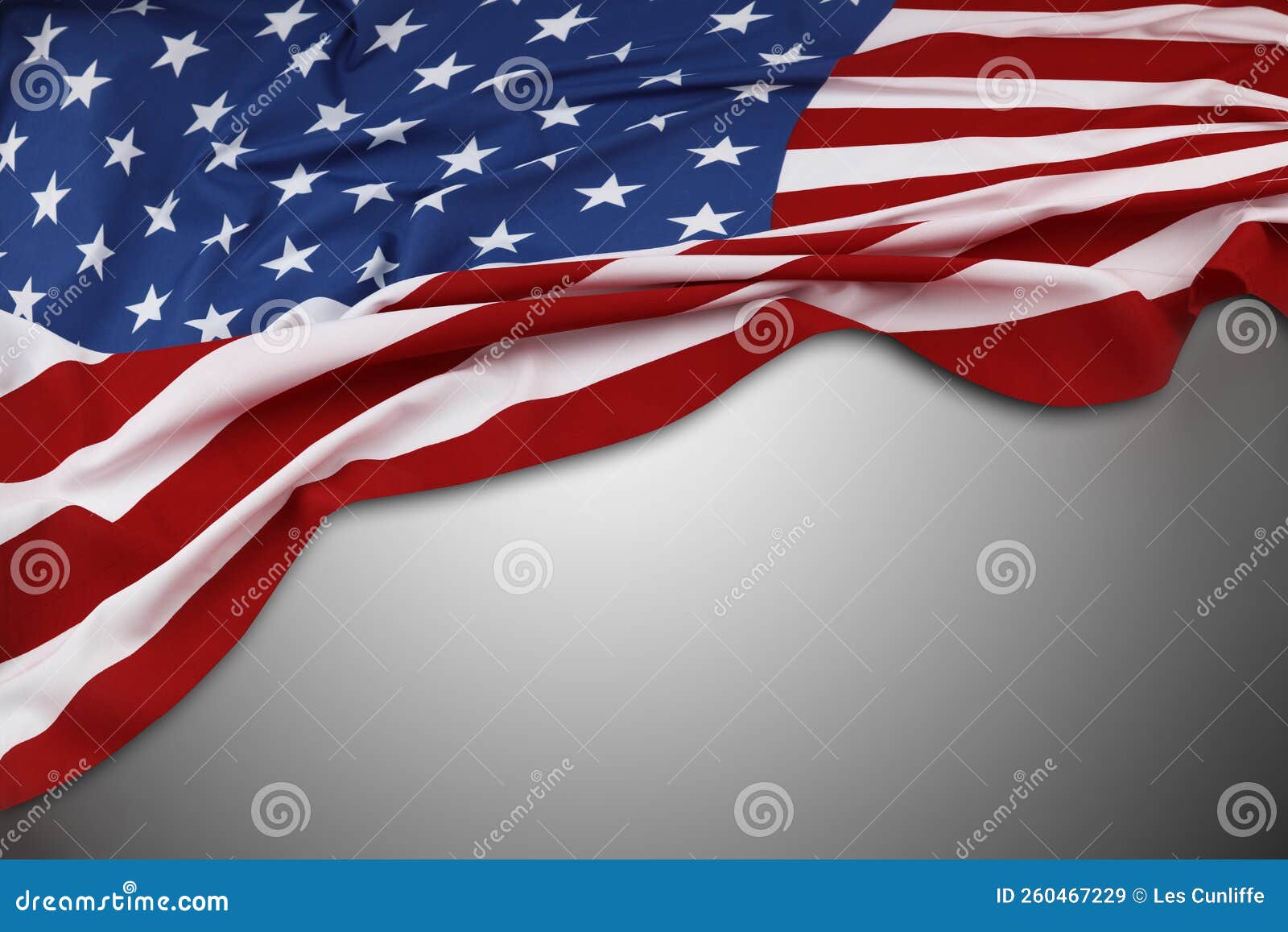 American flag on grey stock image. Image of america - 260467229