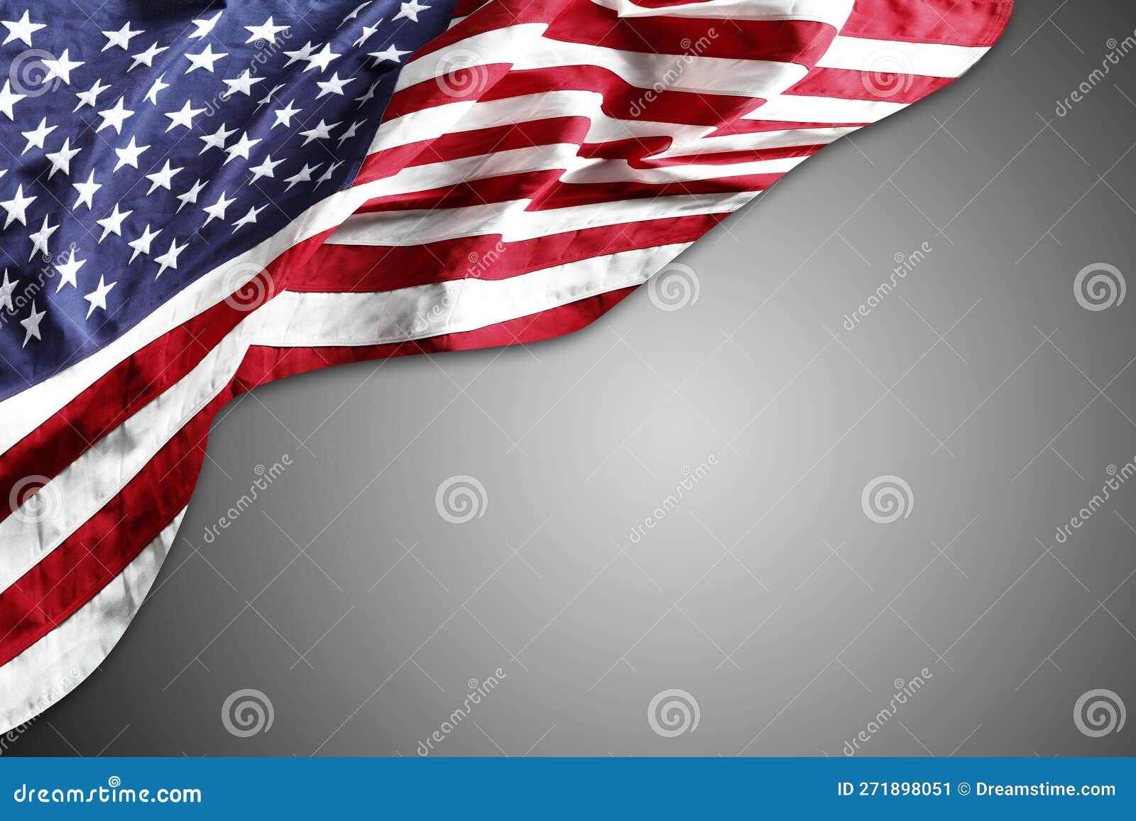 American flag on grey stock image. Image of labor, background - 271898051