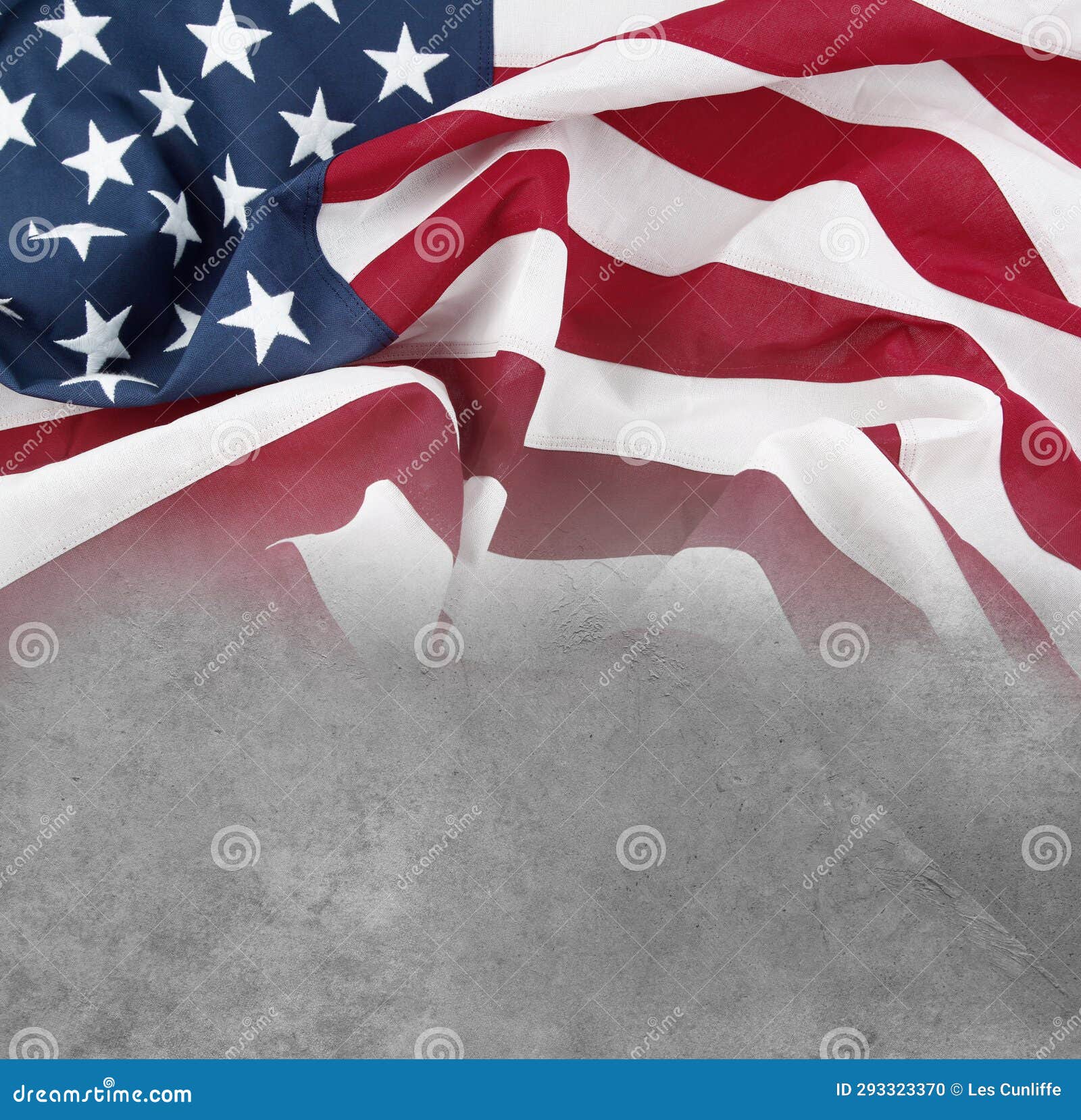 American flag on grey stock photo. Image of american - 293323370