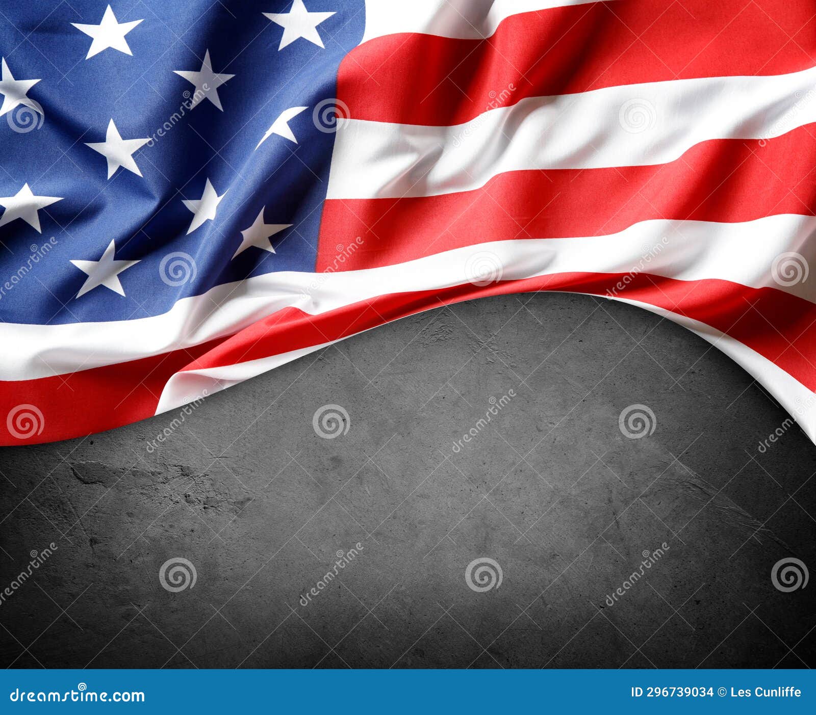 American flag on grey stock photo. Image of quot, independence - 296739034