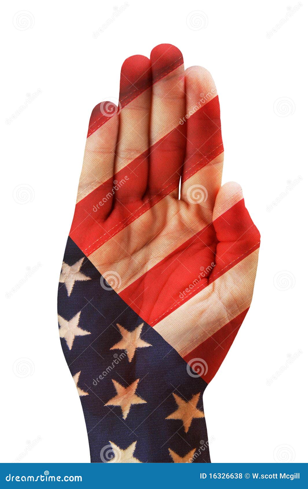 American flag on hand stock photo. Image of symbol, stripes - 16326638