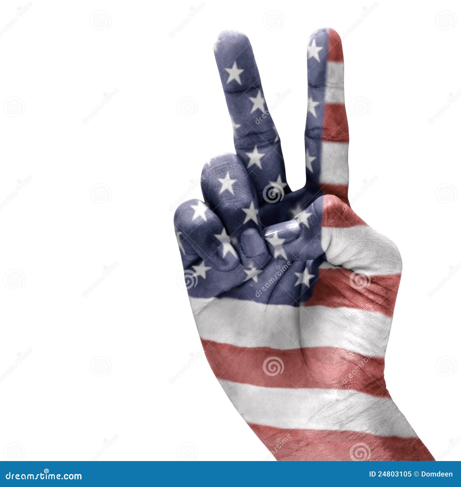 American flag on hand stock image. Image of digital, america - 24803105