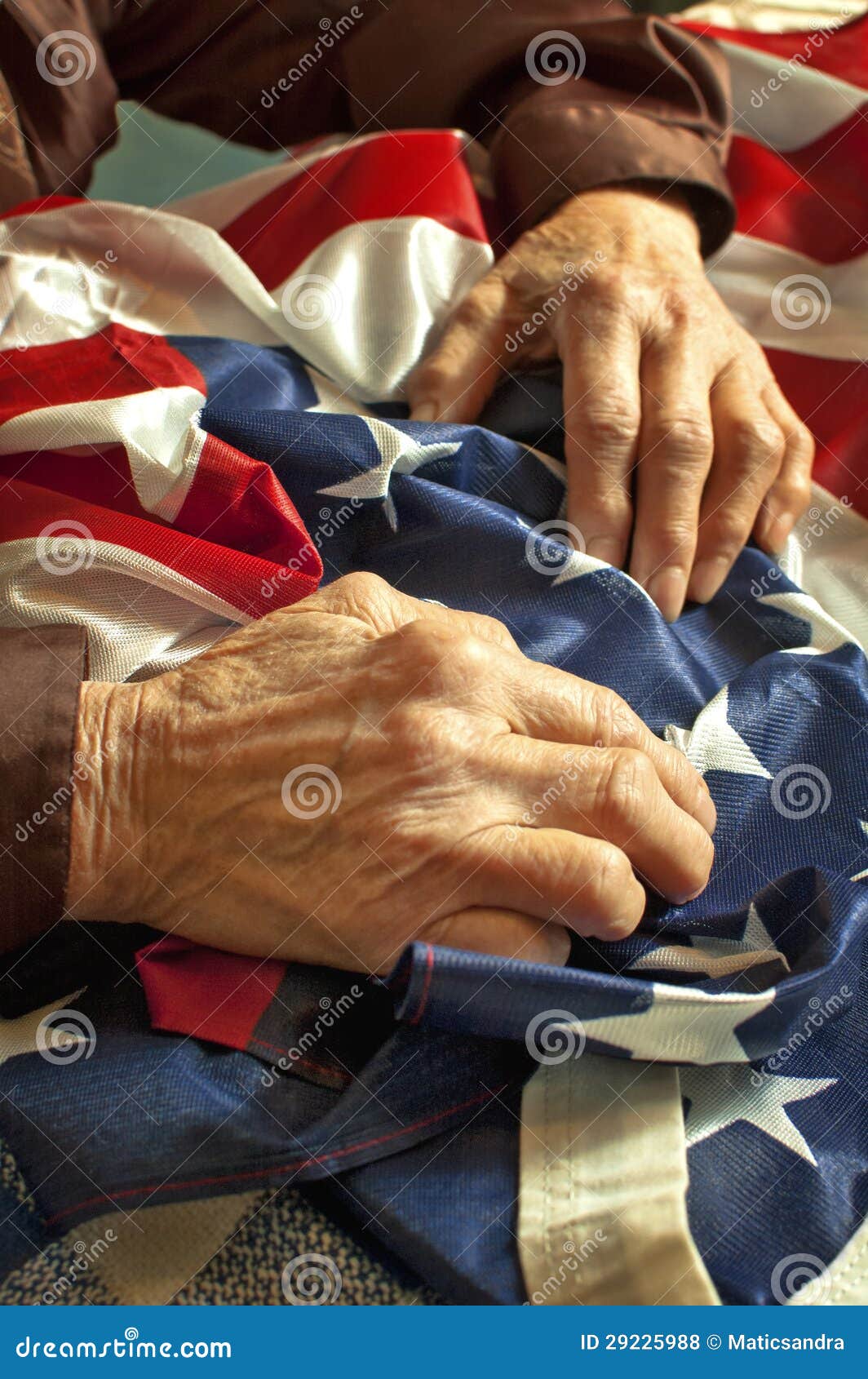 Hands on American flag stock photo. Image of july, linked - 29225988