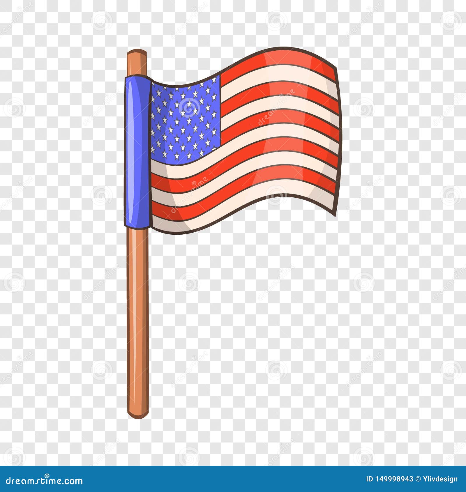 Flag Cartoon Icon Design Template With Various Models Vector
