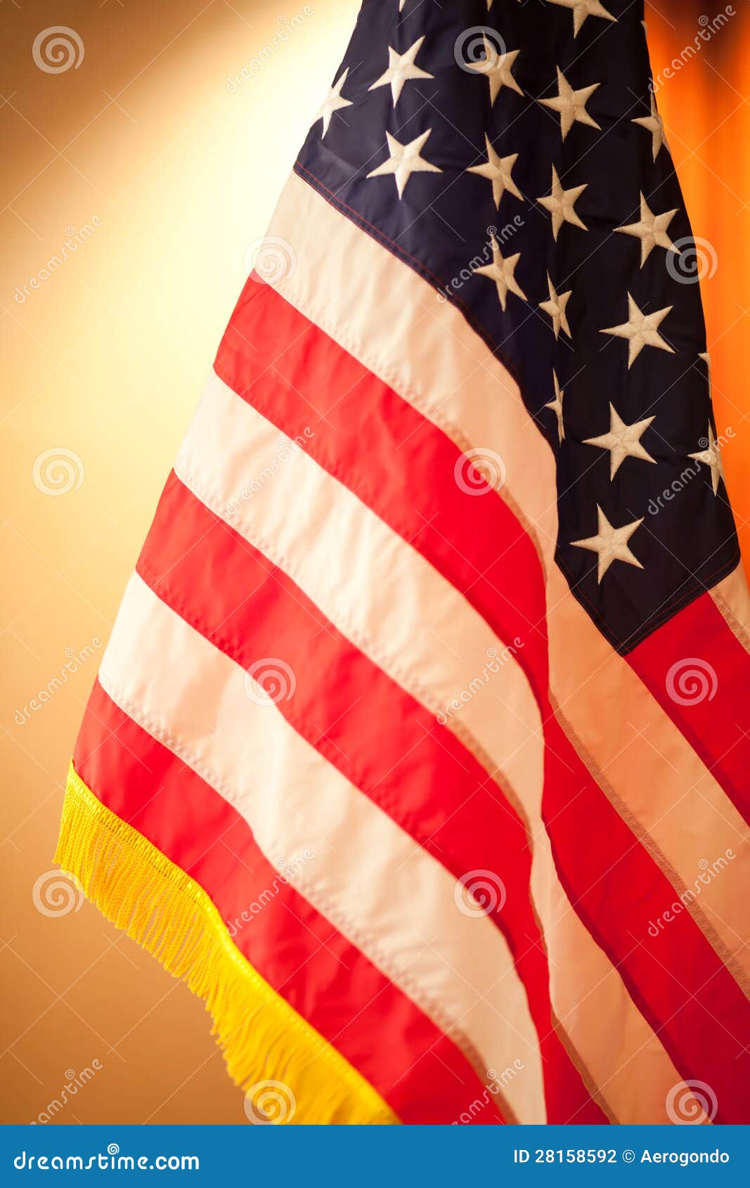 American flag indoors stock photo. Image of unity, blank - 28158592
