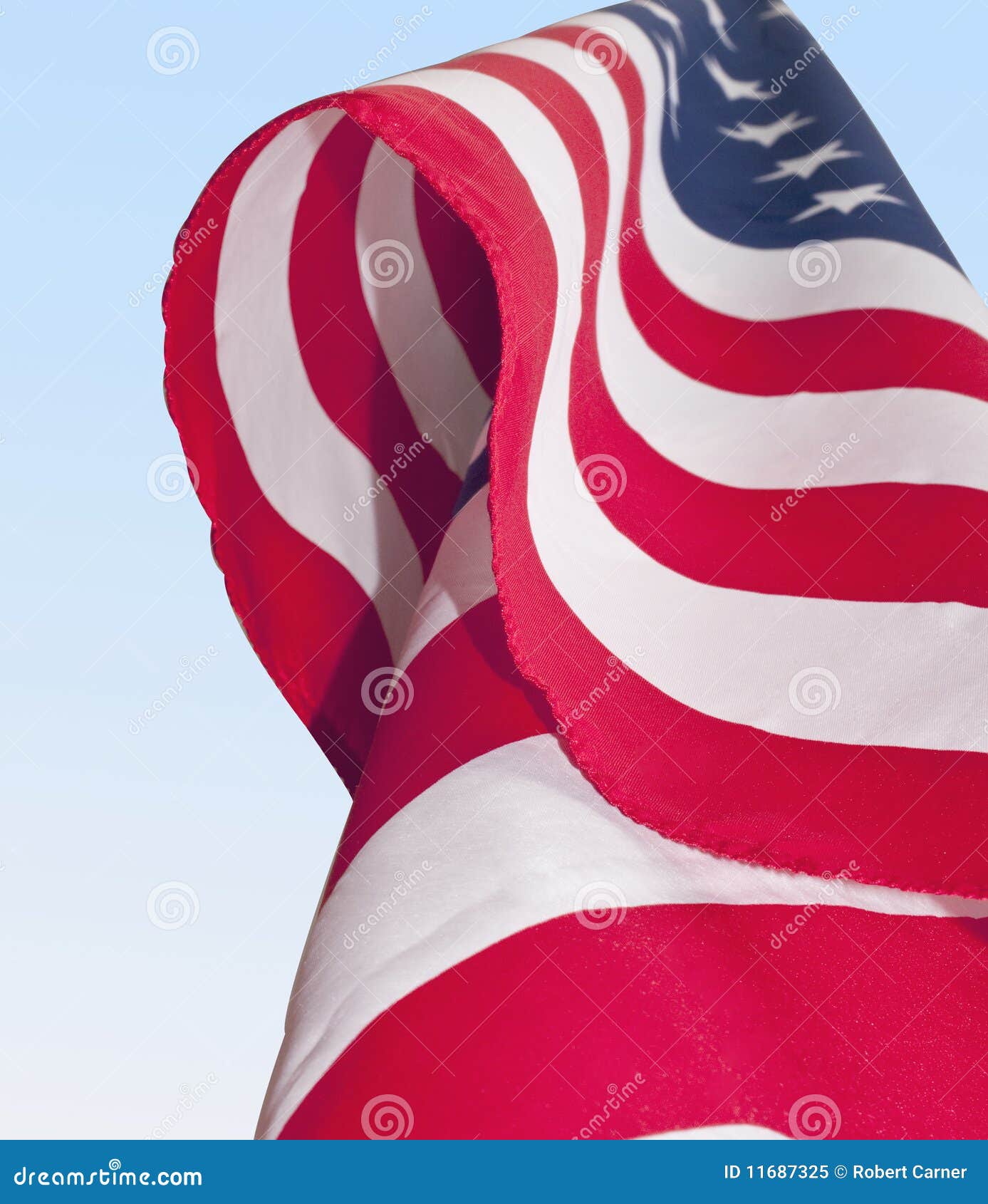 American Flag from a Low Angle Stock Image - Image of democracy, united ...