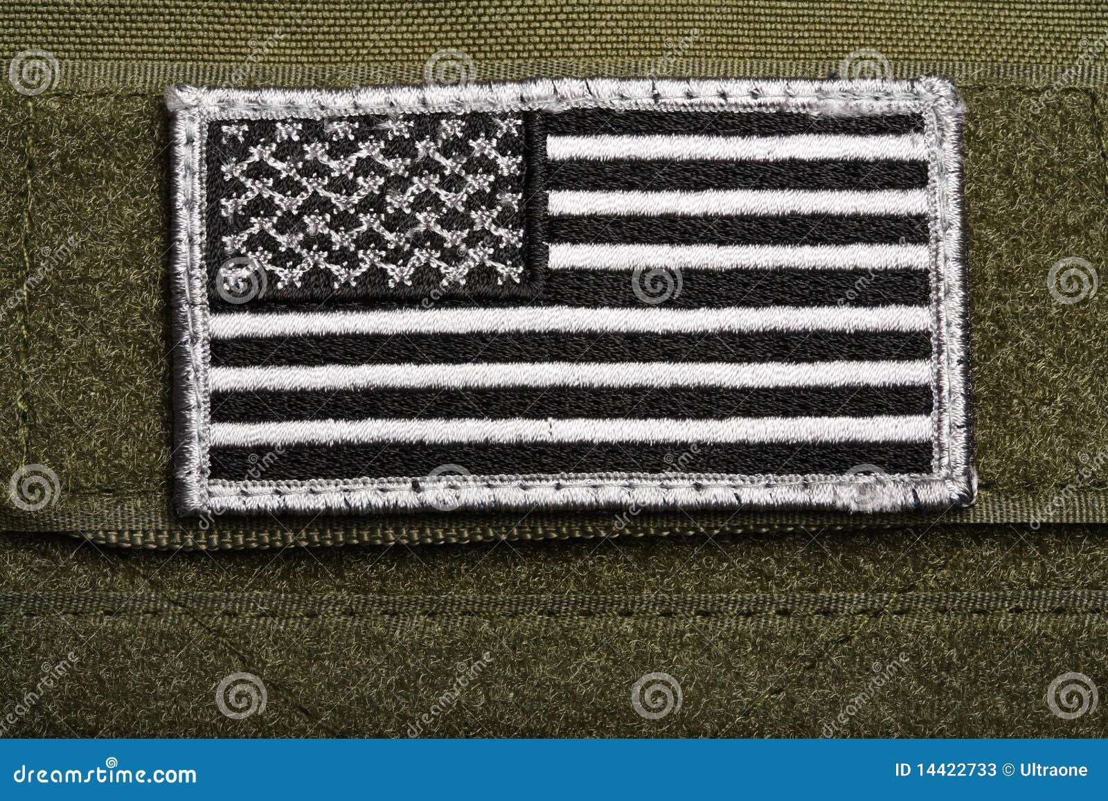 U.S. Flag Velcro Patch On Army Uniform Stock Photo | CartoonDealer.com ...