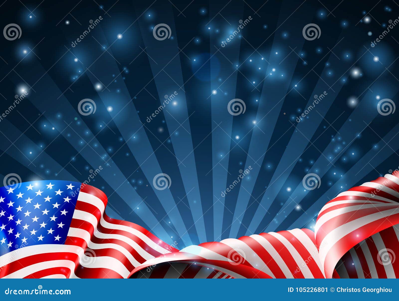 American Flag Patriotic or Political Design Stock Vector - Illustration ...