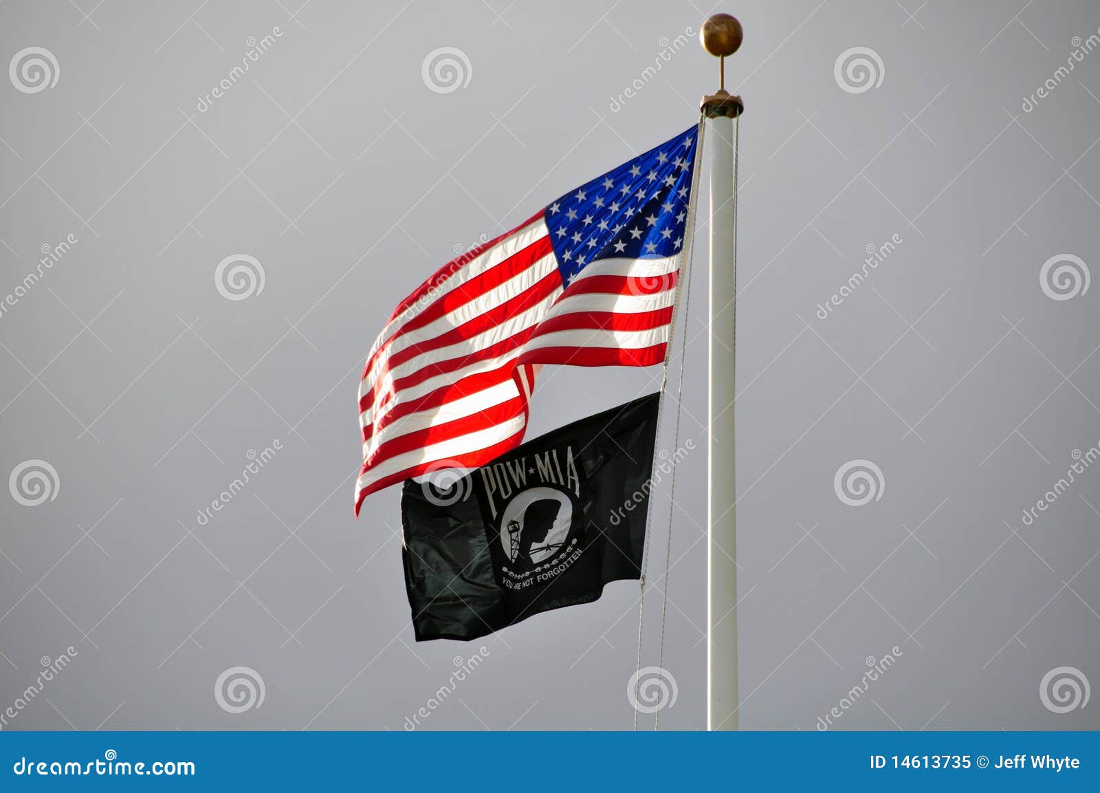 American Flag and POW-MIA editorial image. Image of wave - 14613735